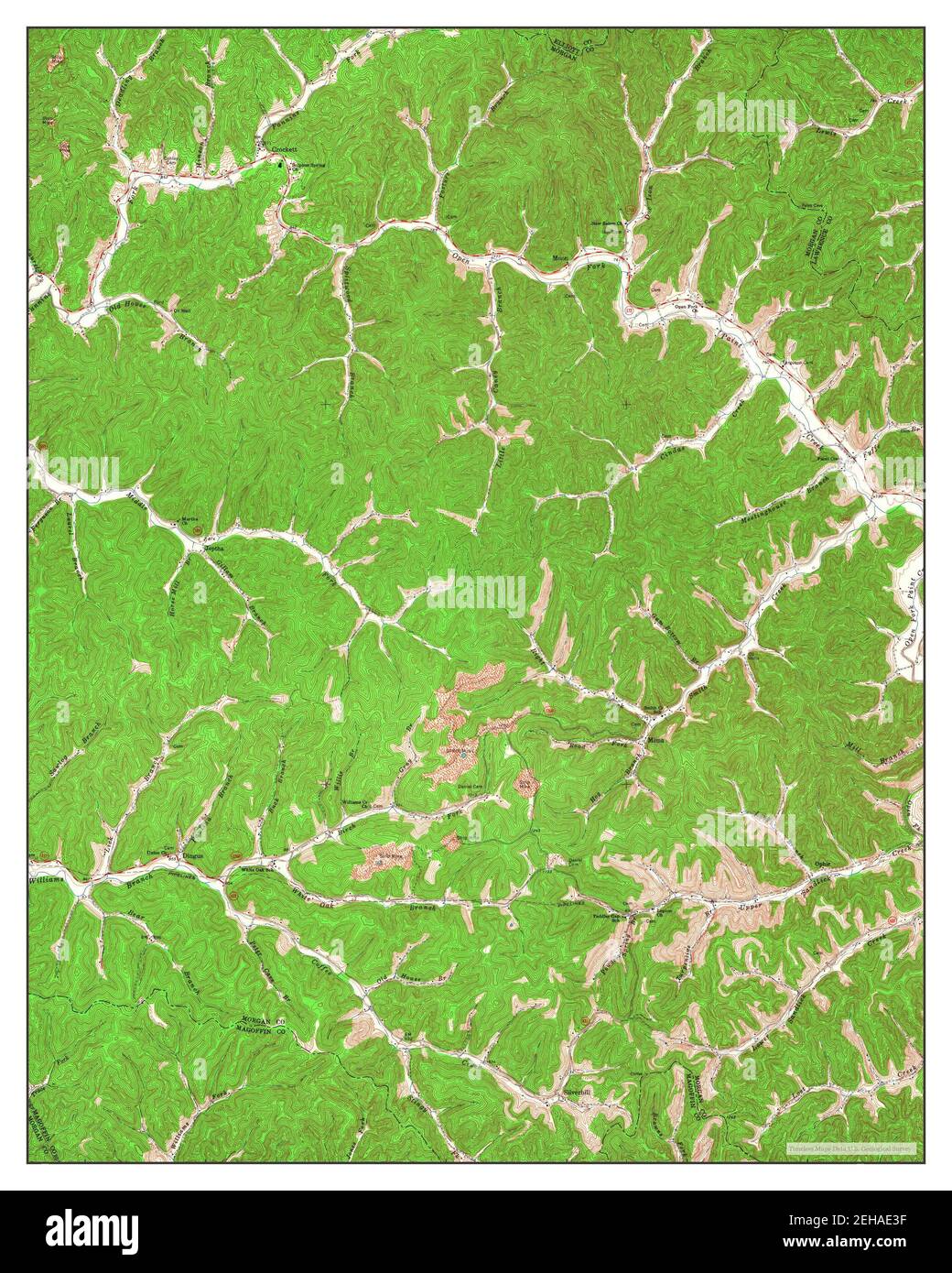 Dingus, Kentucky, map 1962, 1:24000, United States of America by ...
