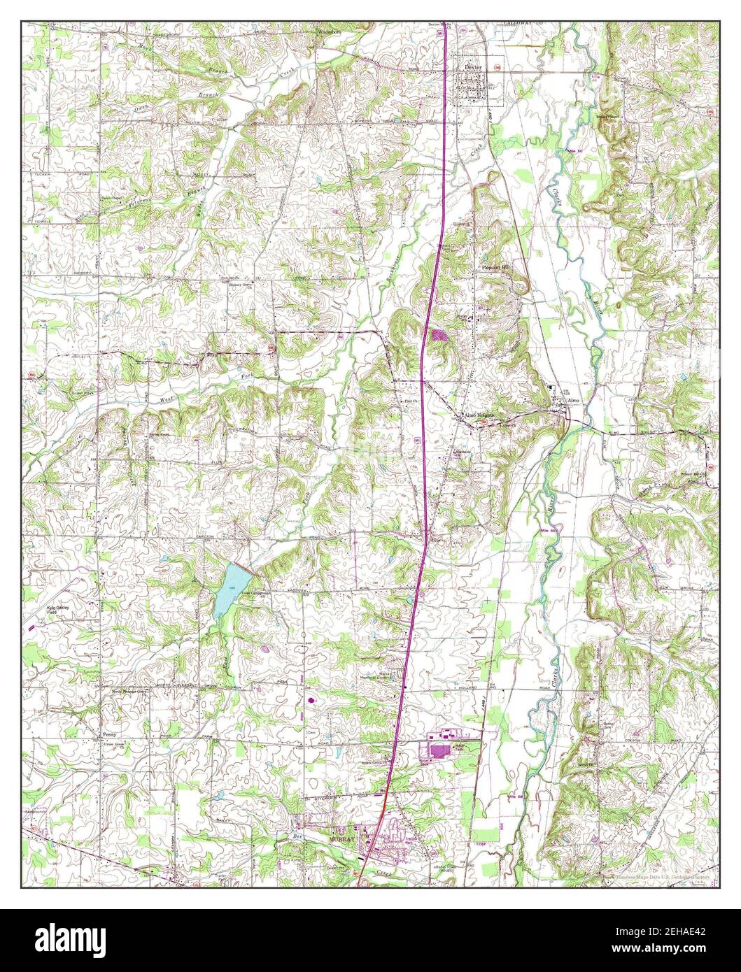 Dexter, Kentucky, map 1969, 1:24000, United States of America by ...