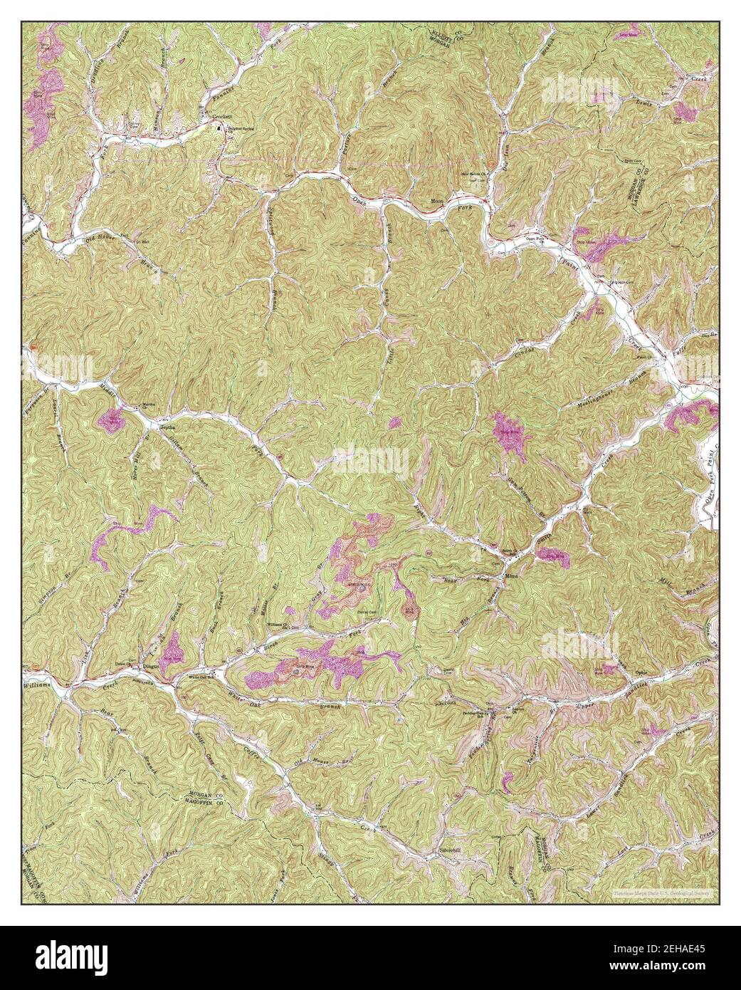Dingus, Kentucky, map 1962, 1:24000, United States of America by ...