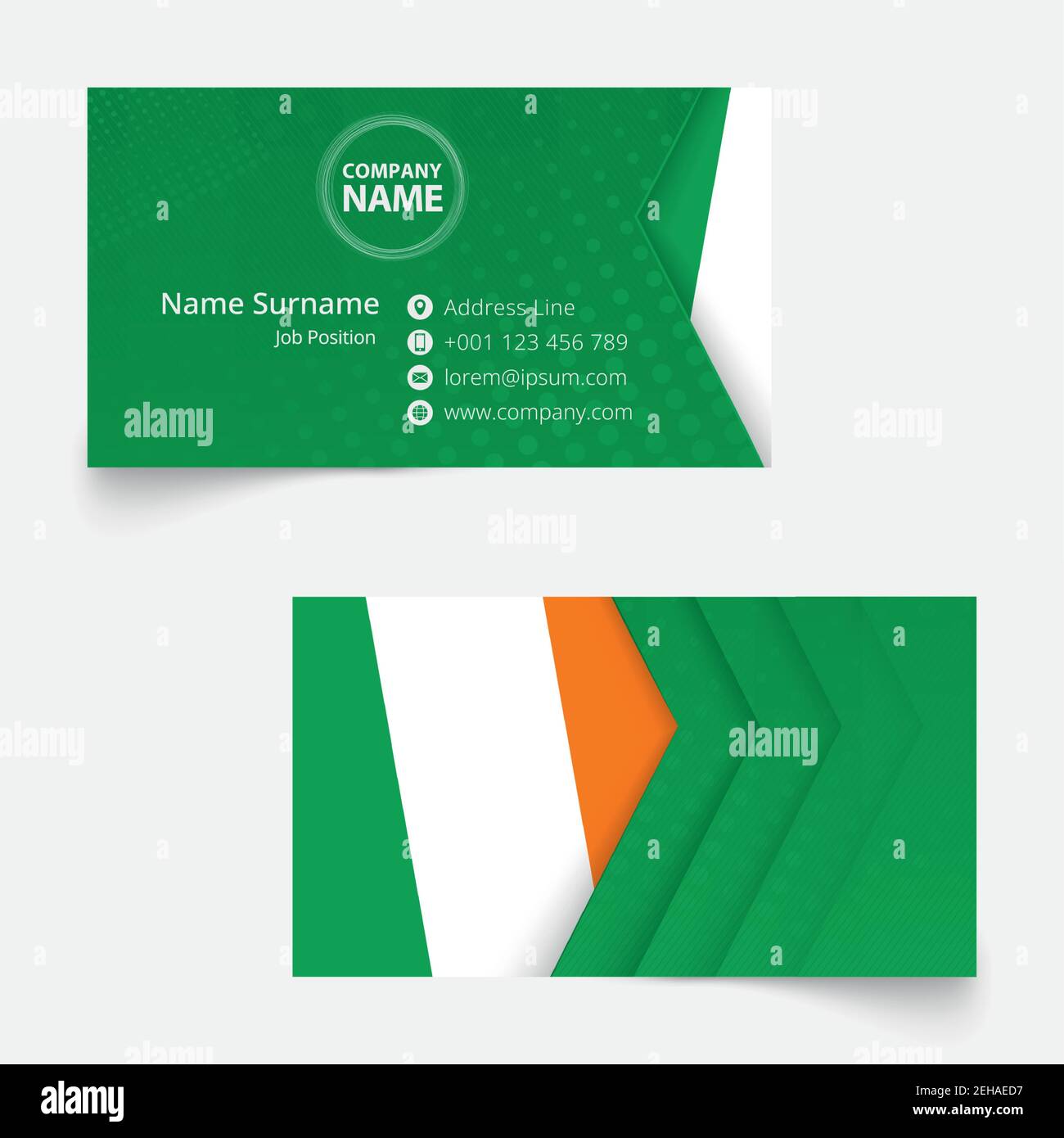 Ireland Flag Business Card, standard size (90x50 mm) business card ...