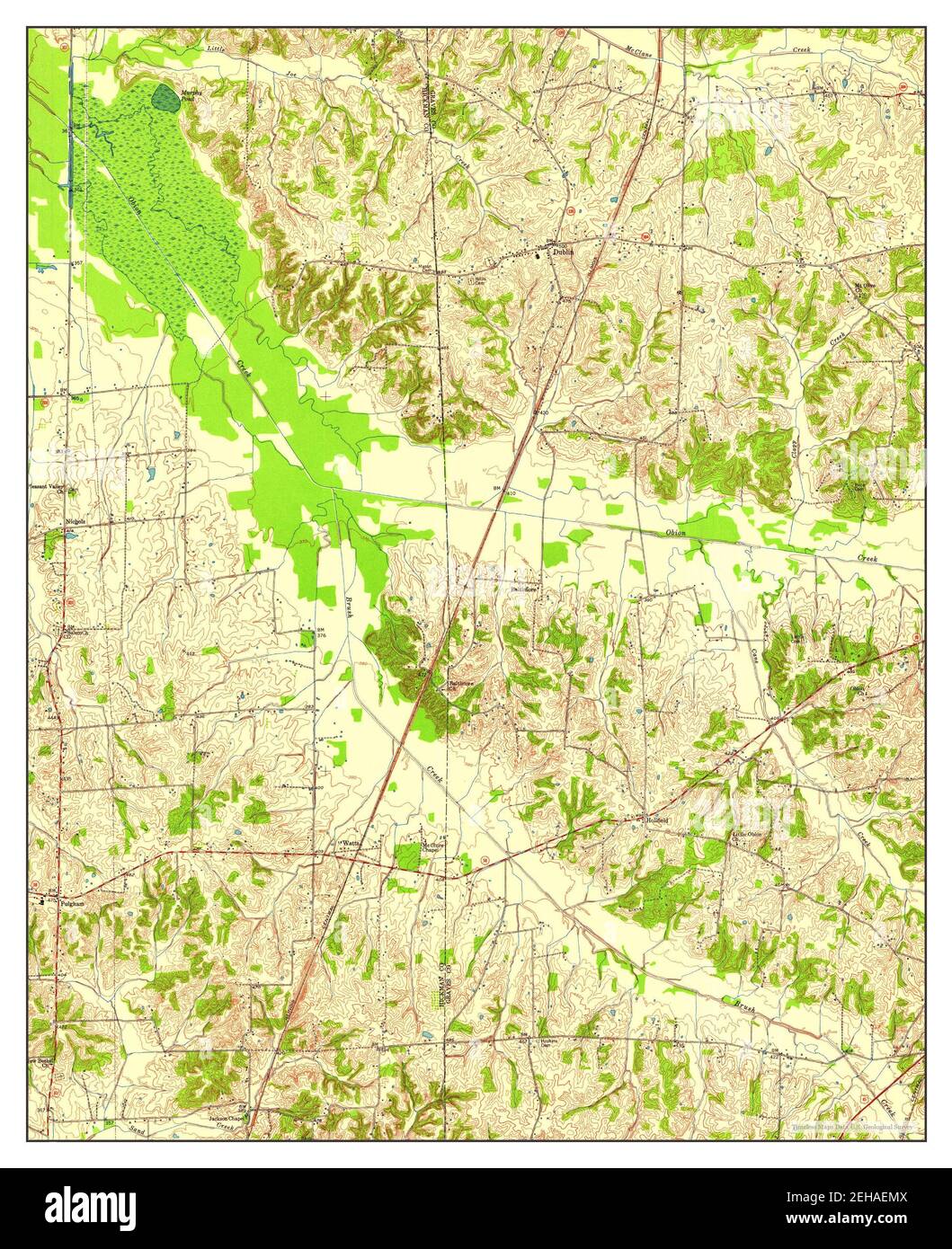 Dublin, Kentucky, map 1952, 1:24000, United States of America by ...