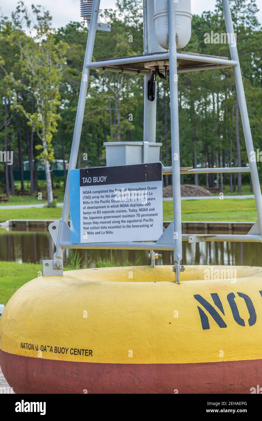 TAO buoy outside the Infinity Science Center visitor center at the John ...