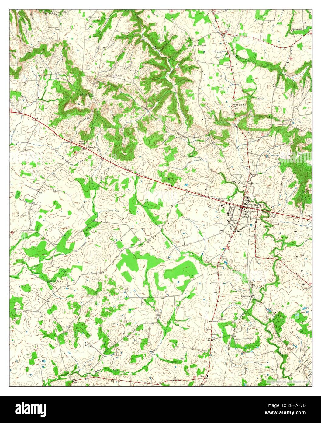 Elkton, Kentucky, map 1951, 1:24000, United States of America by ...