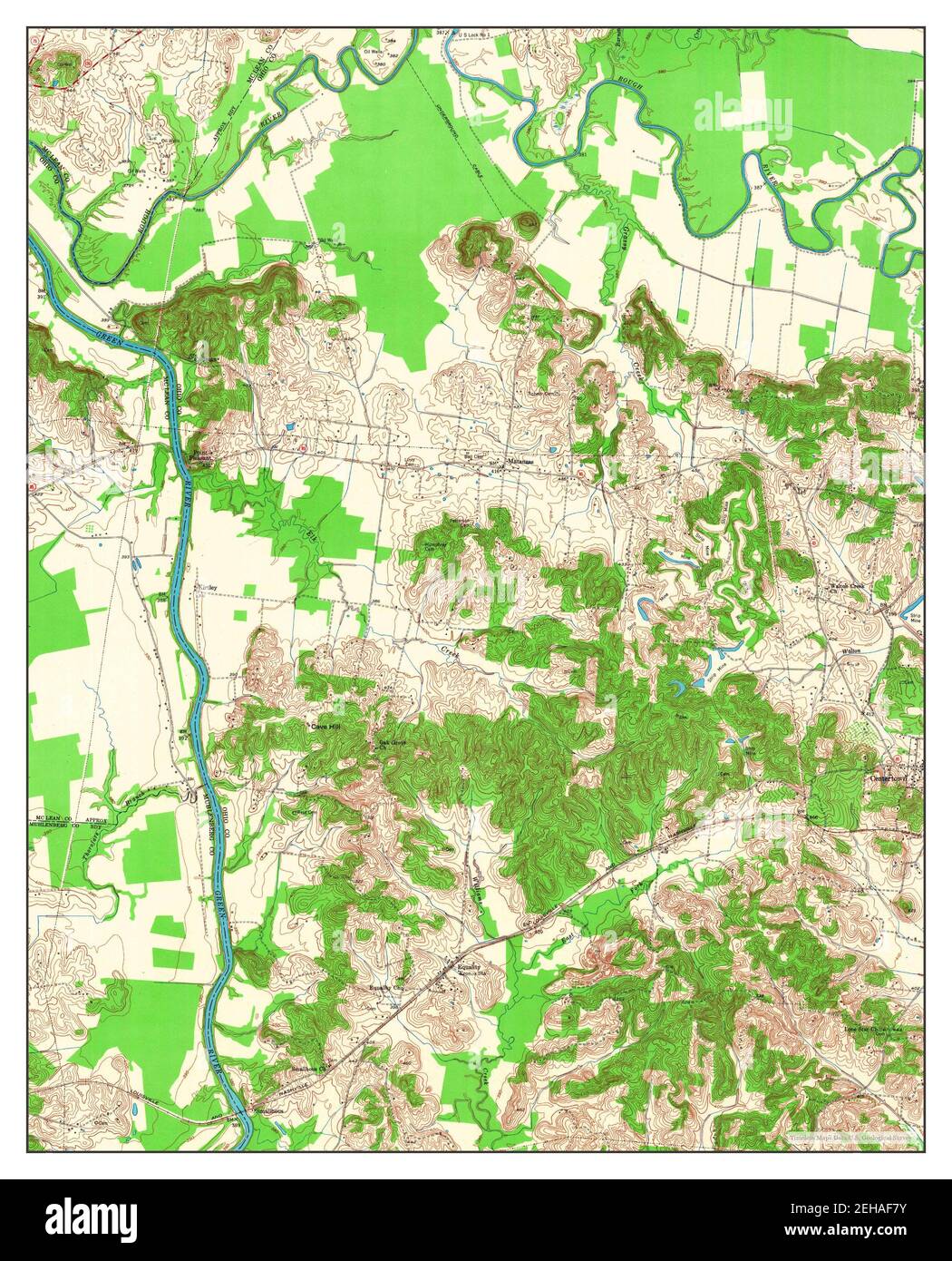 Equality, Kentucky, map 1952, 1:24000, United States of America by ...