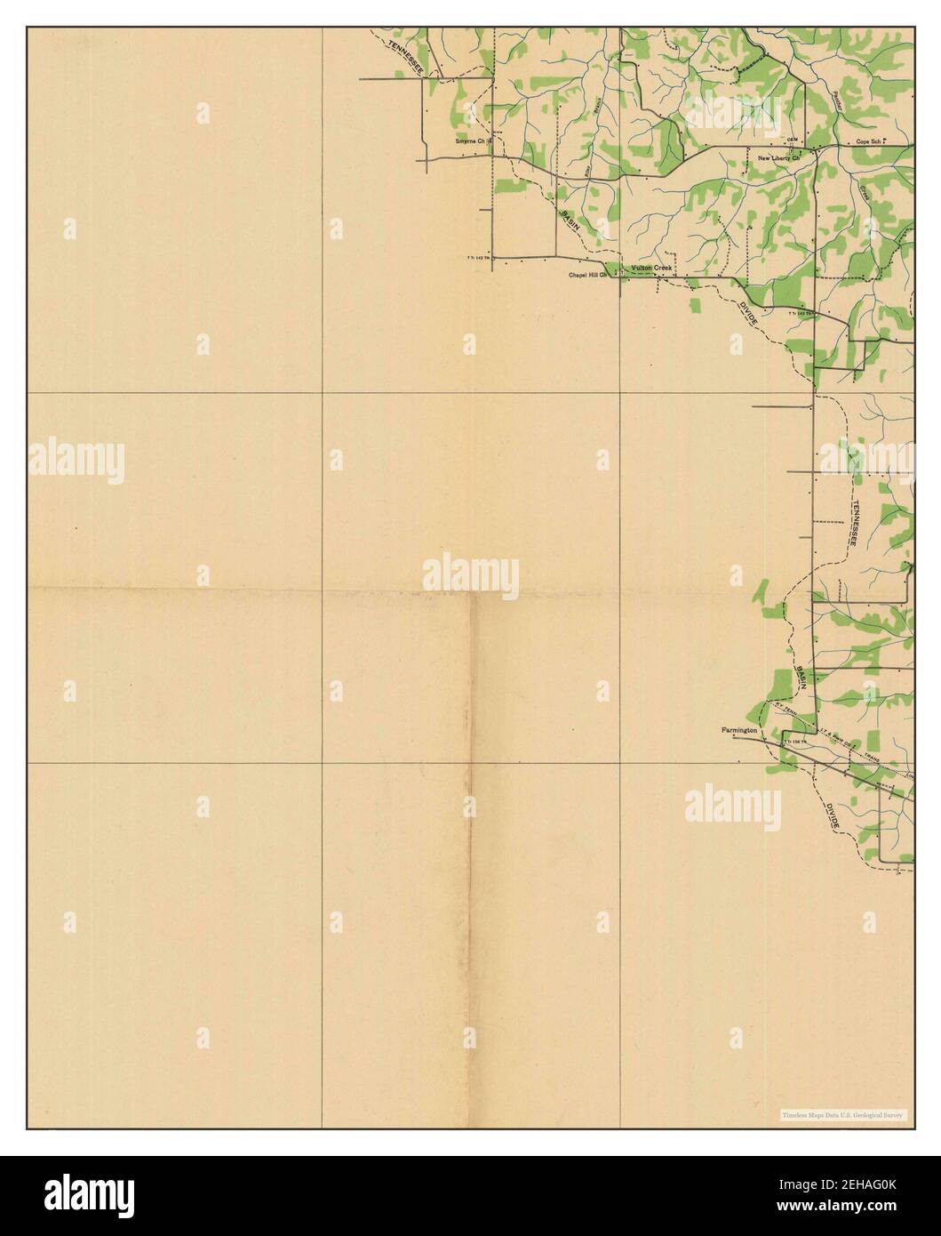 Farmington, Kentucky, map 1936, 1:24000, United States of America by ...