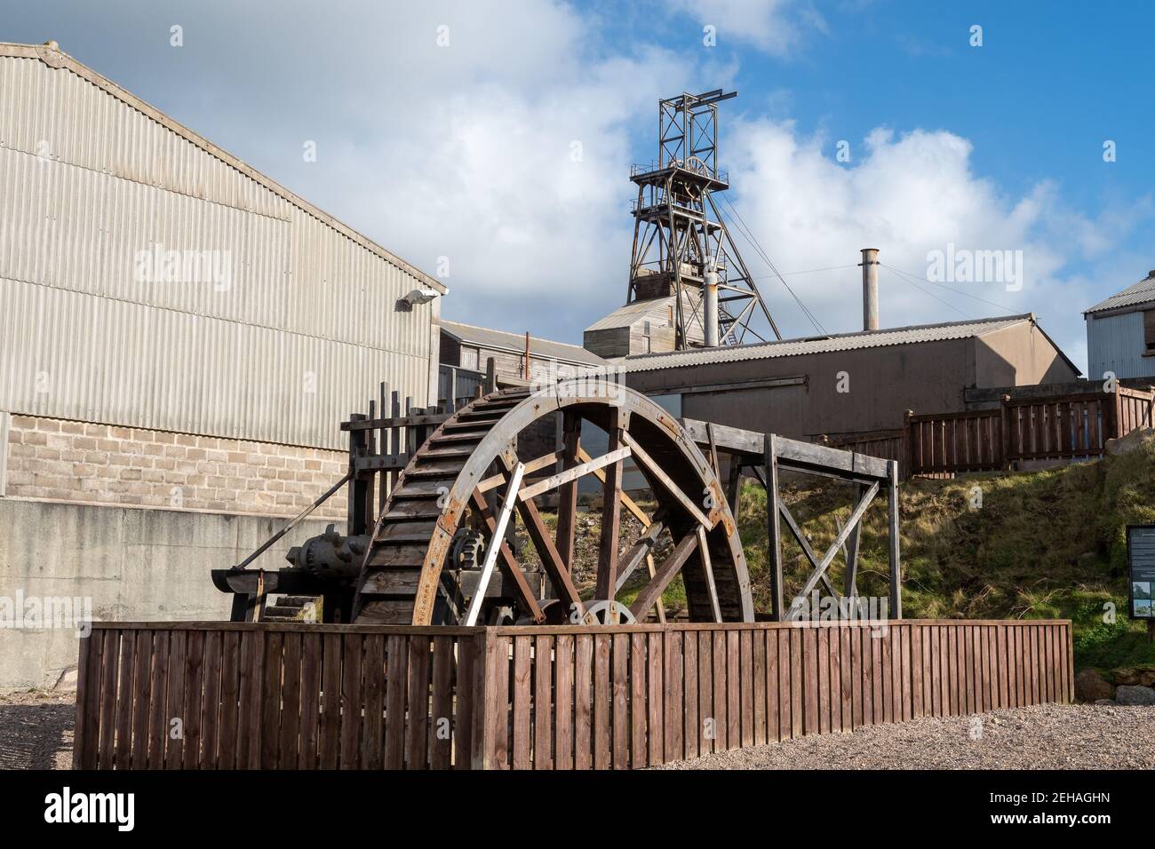 Pendeen.Cornwall.United Kingdom.February 20th 2020.View of the water ...