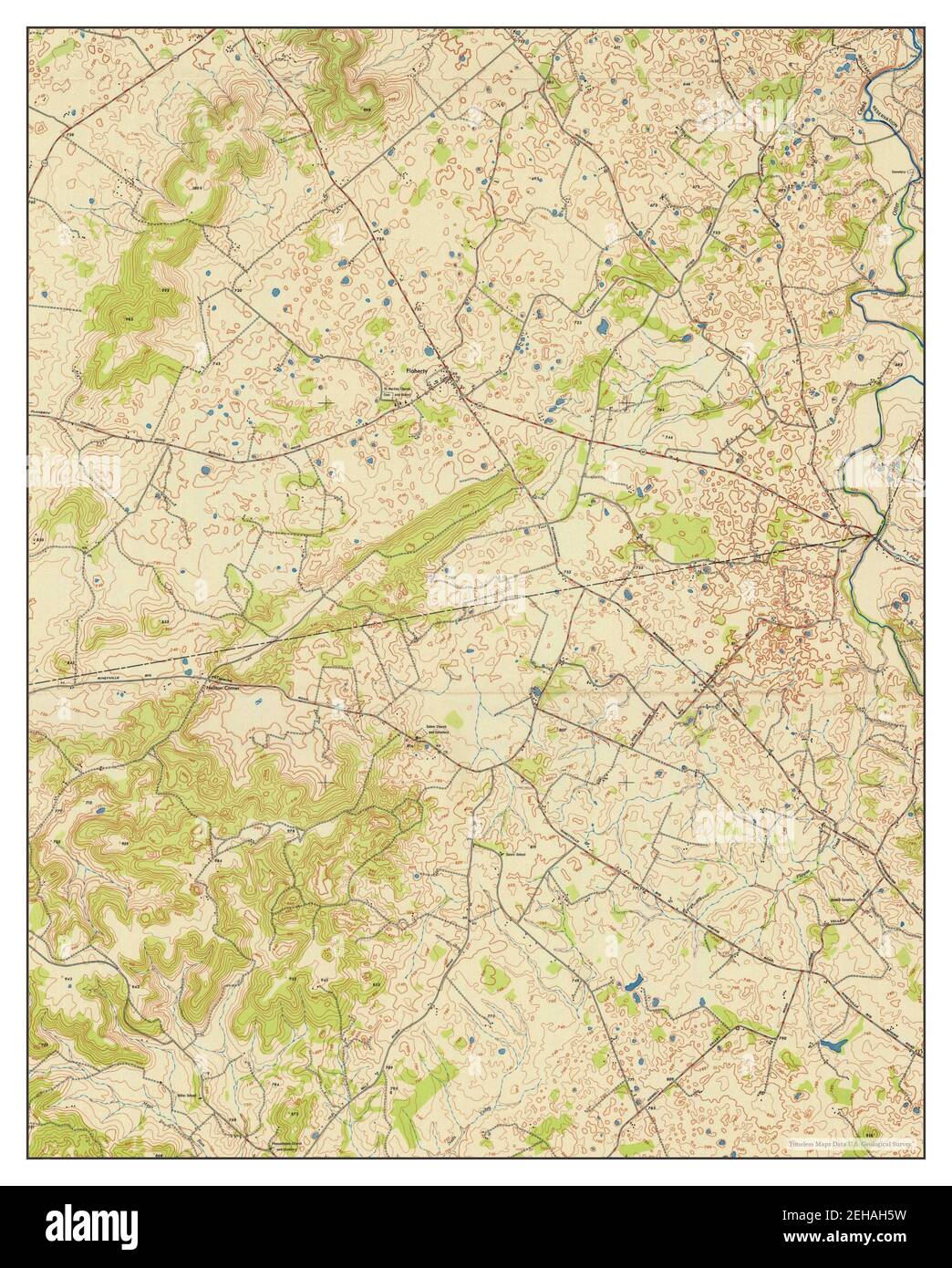 Flaherty, Kentucky, map 1948, 1:24000, United States of America by ...