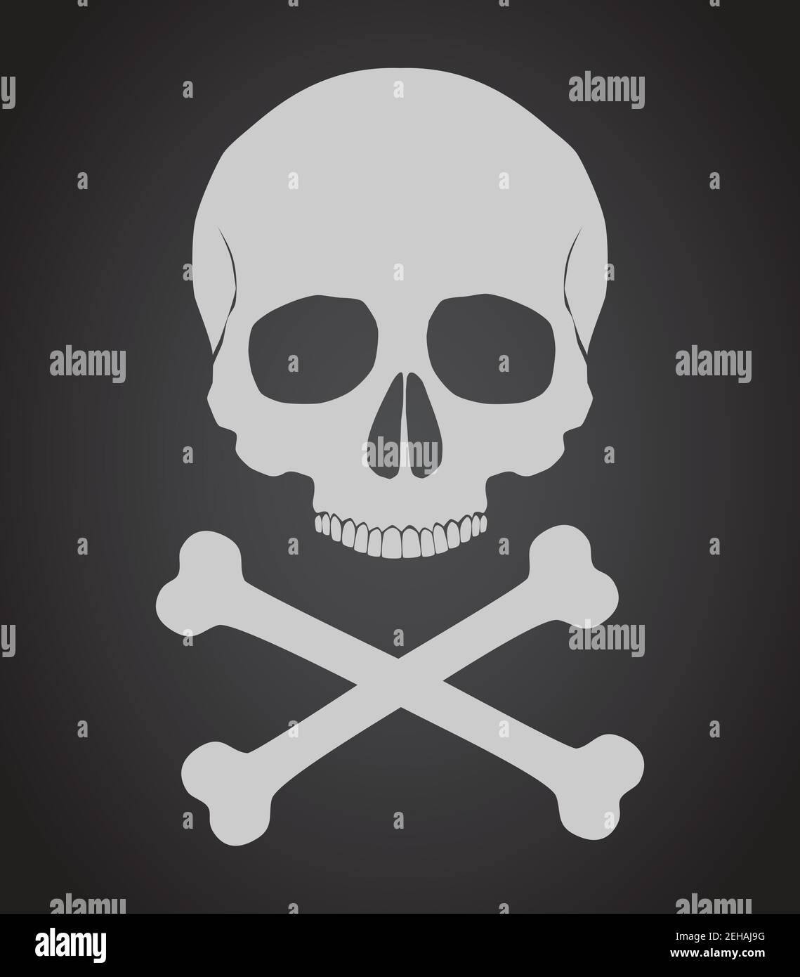 Skull and crossbones vector image Stock Vector Image & Art - Alamy