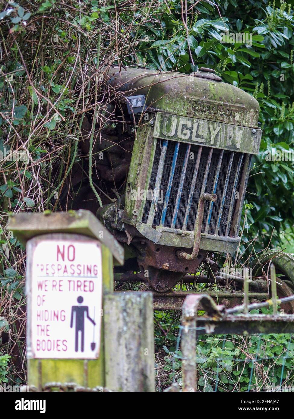 Ugly 1, Old Tractor Stock Photo - Alamy