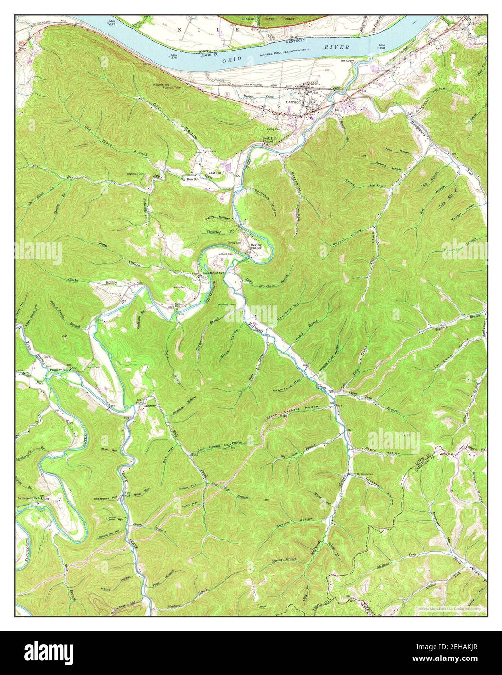 Map of garrison Cut Out Stock Images & Pictures - Alamy