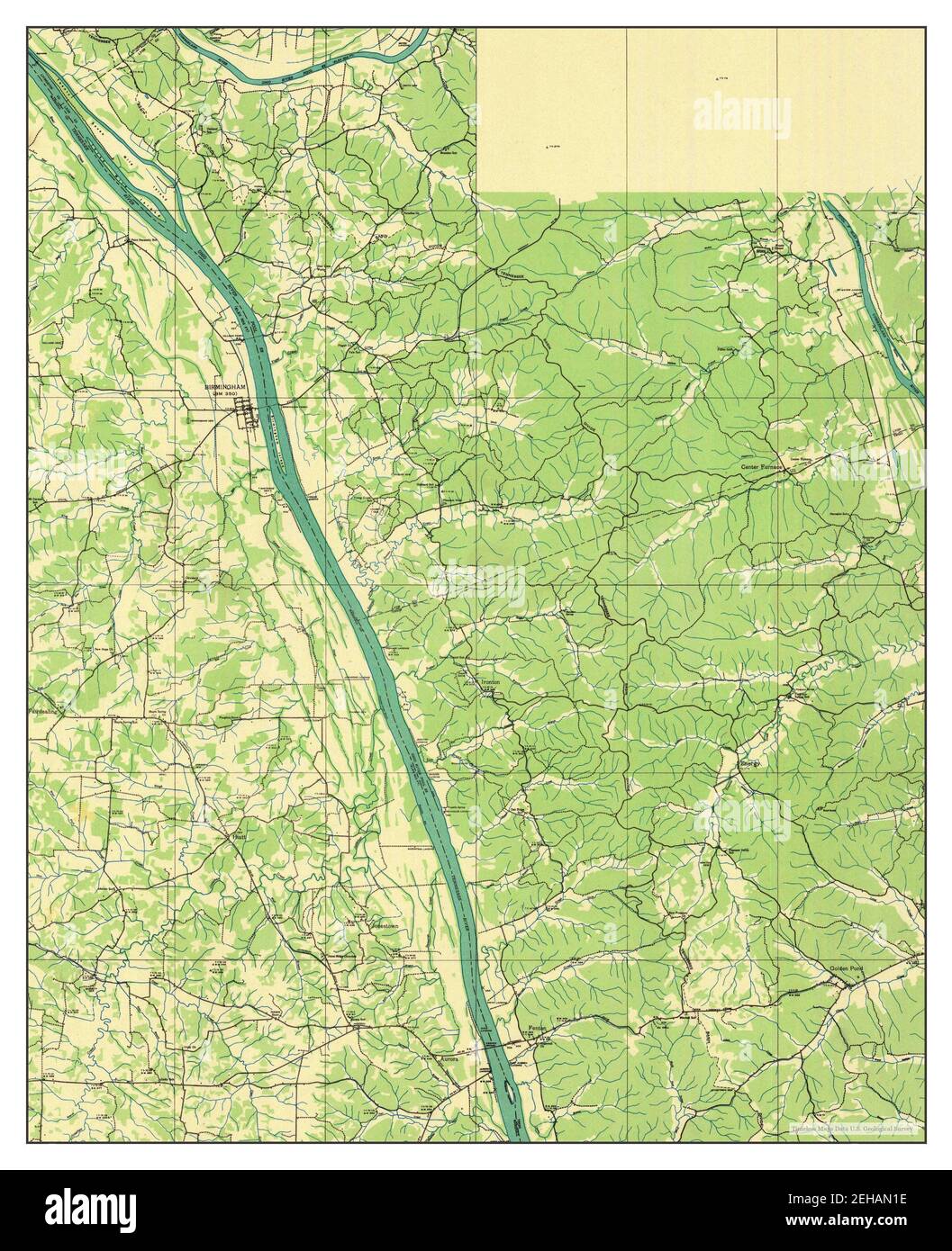 Golden Pond, Kentucky, map 1936, 1:48000, United States of America by ...