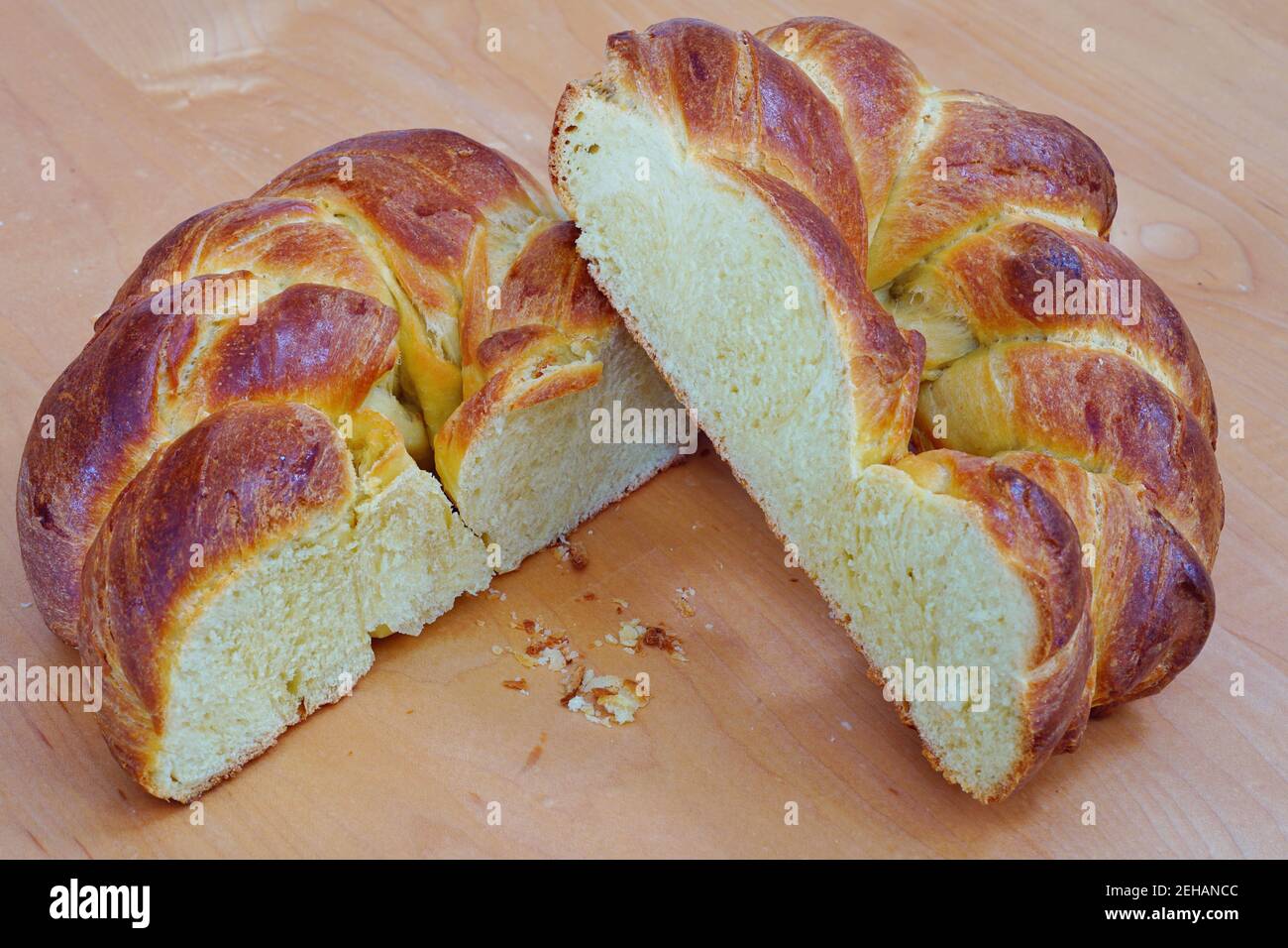 A braided challah brioche bread shaped as a heart Stock Photo - Alamy
