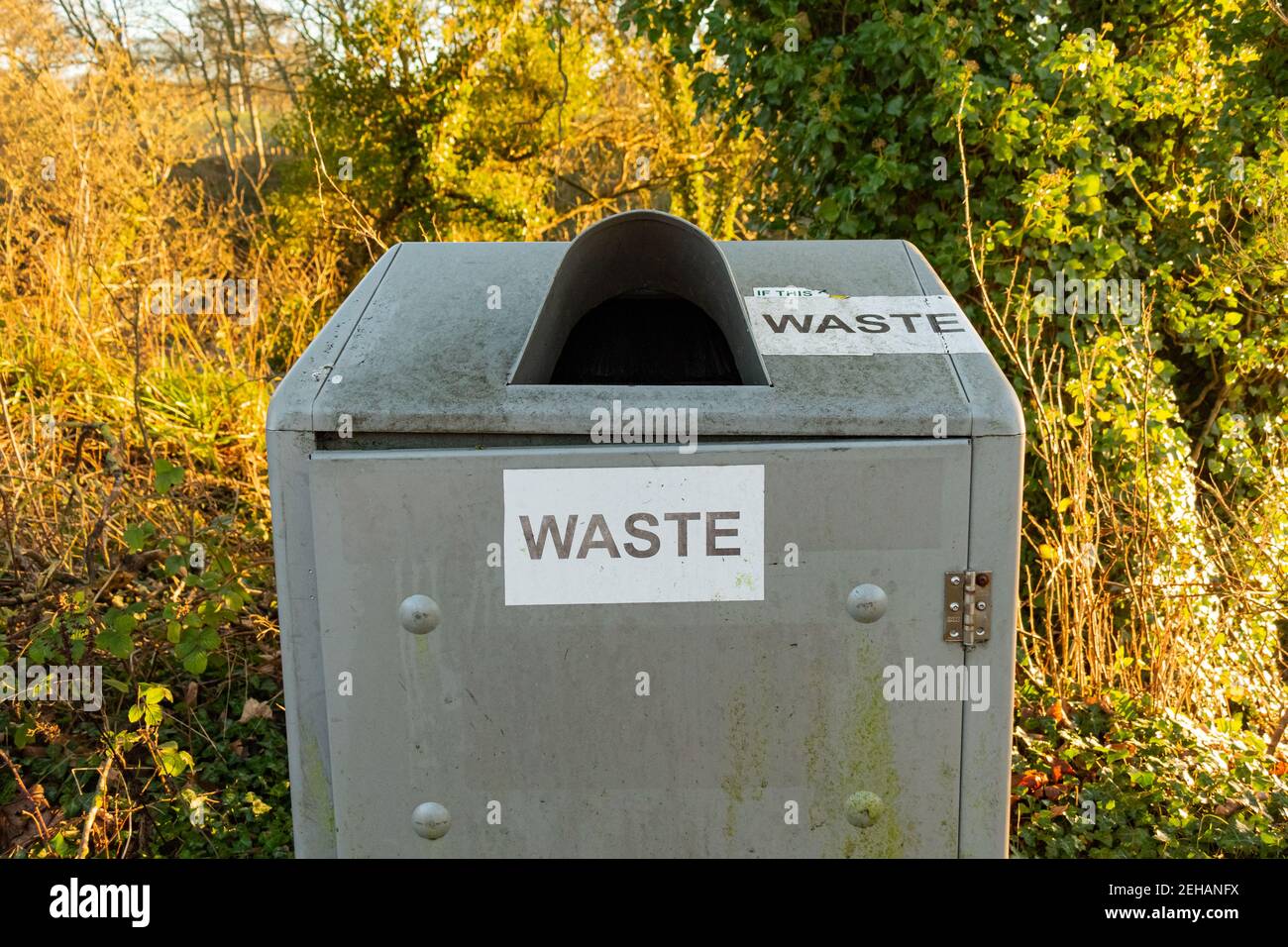 Waste sign on silver hi-res stock photography and images - Alamy