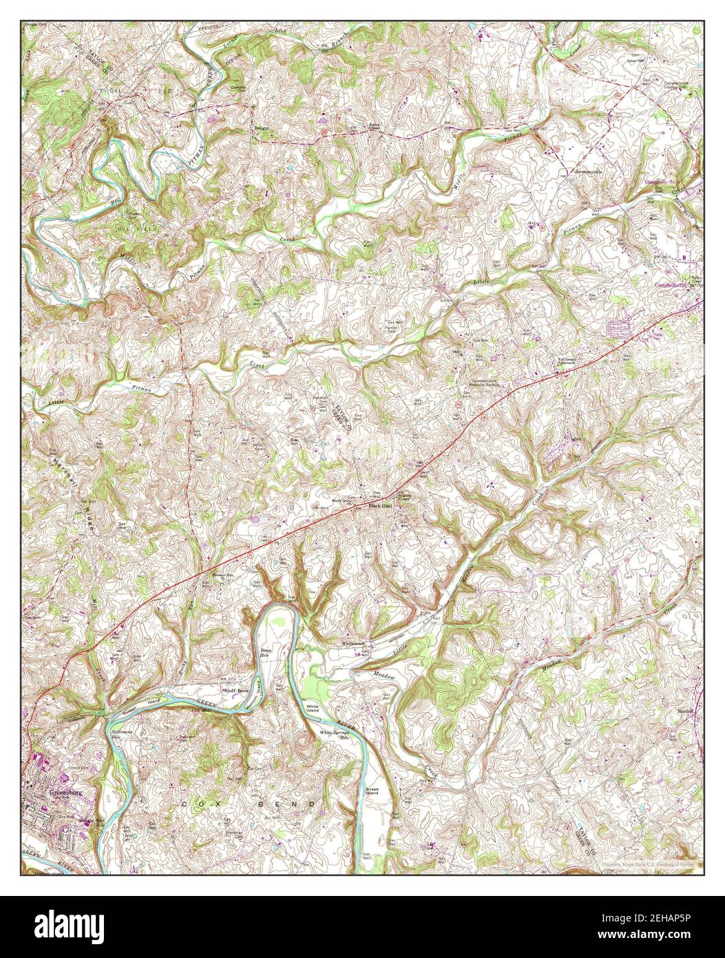 Greensburg kentucky map hi-res stock photography and images - Alamy