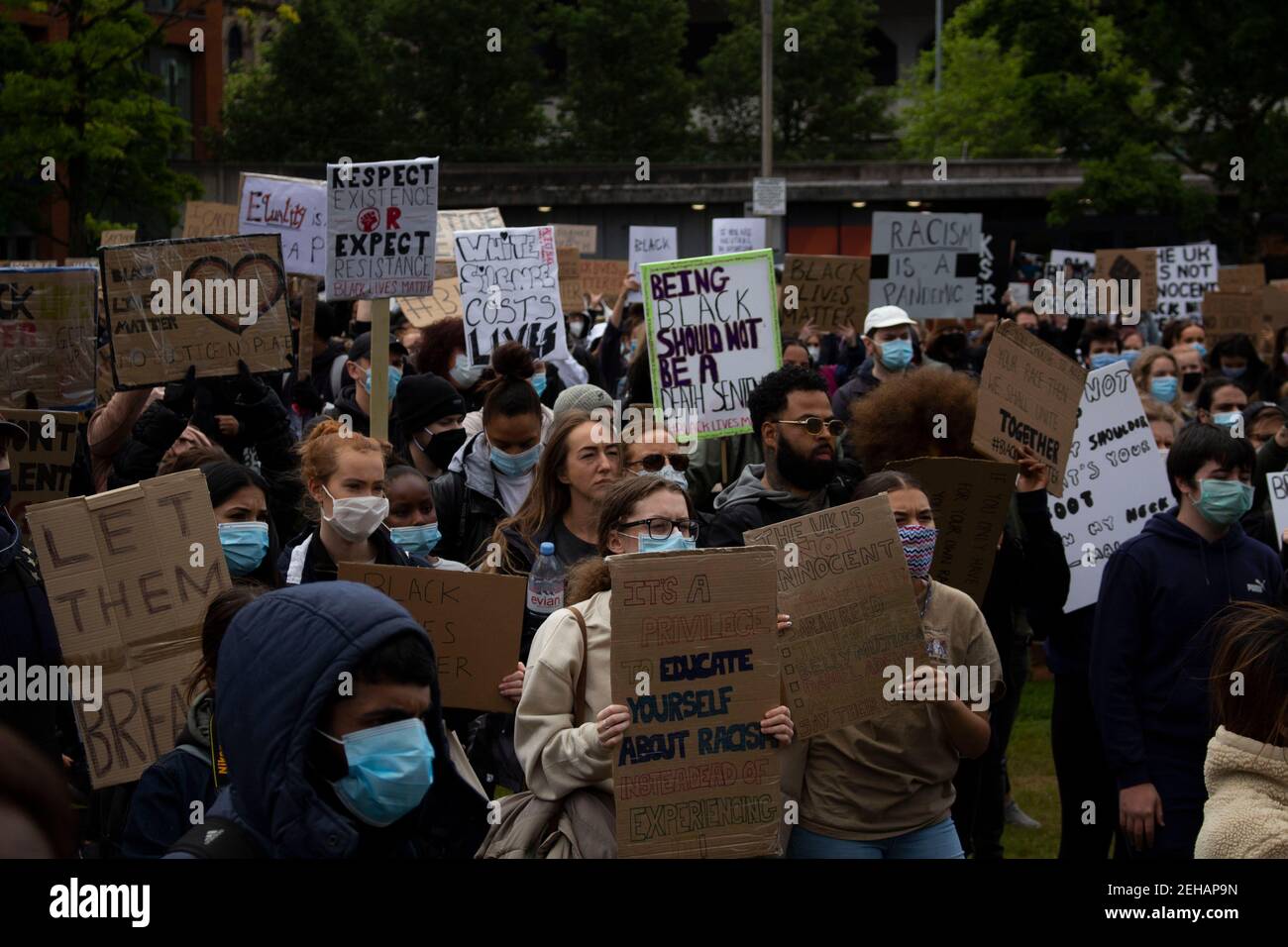 BLM protest Manchester Stock Photo - Alamy