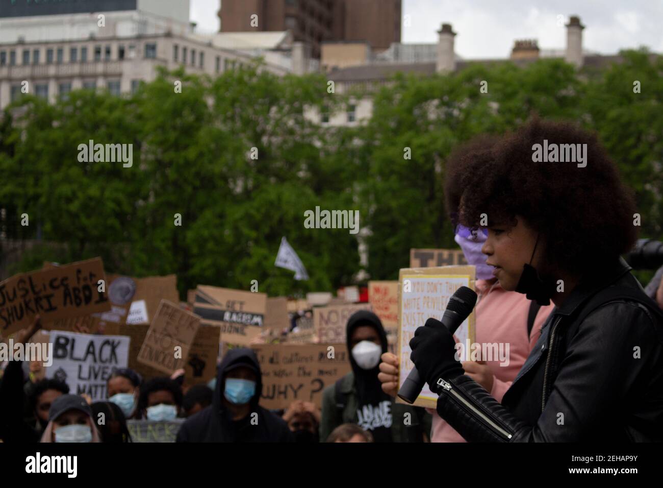 BLM protest Manchester Stock Photo - Alamy