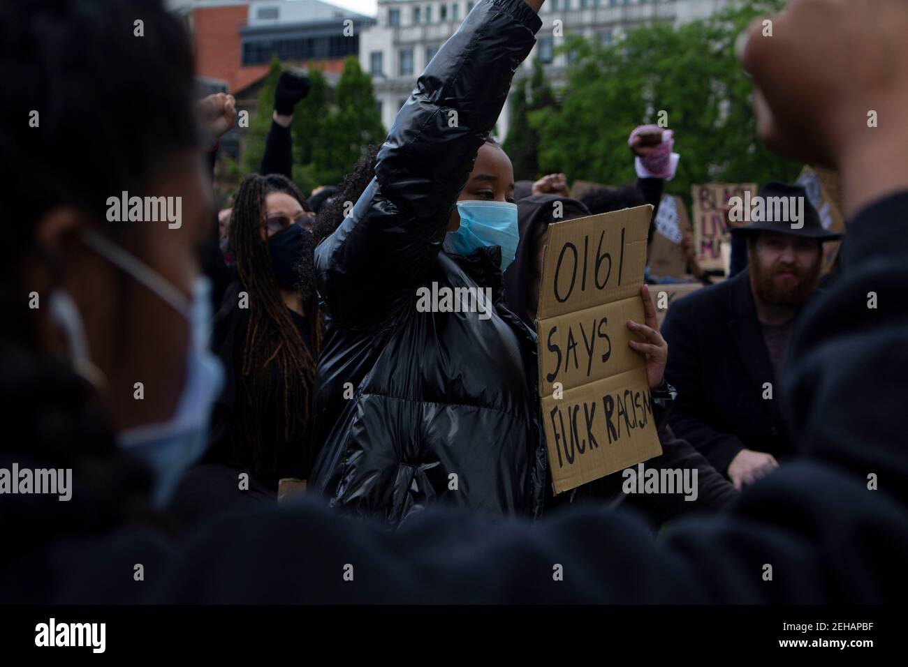 BLM protest Manchester Stock Photo - Alamy