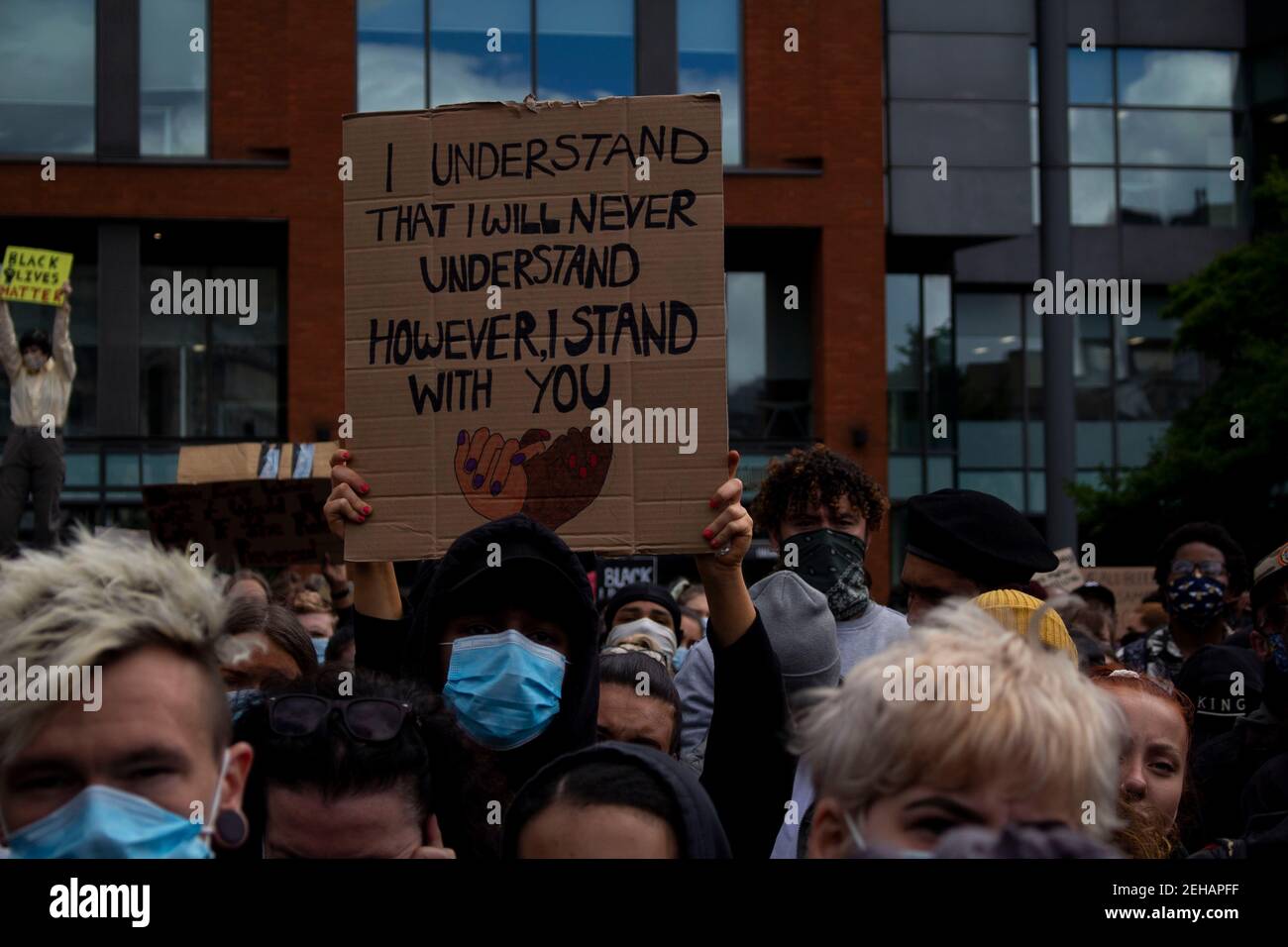 BLM protest Manchester Stock Photo - Alamy