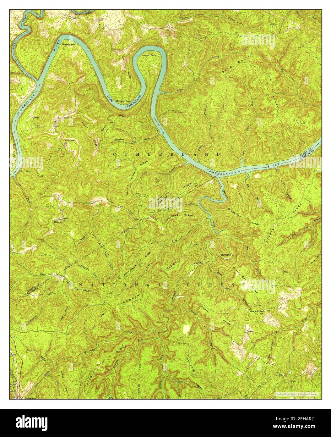 Hail, Kentucky, map 1952, 1:24000, United States of America by Timeless ...
