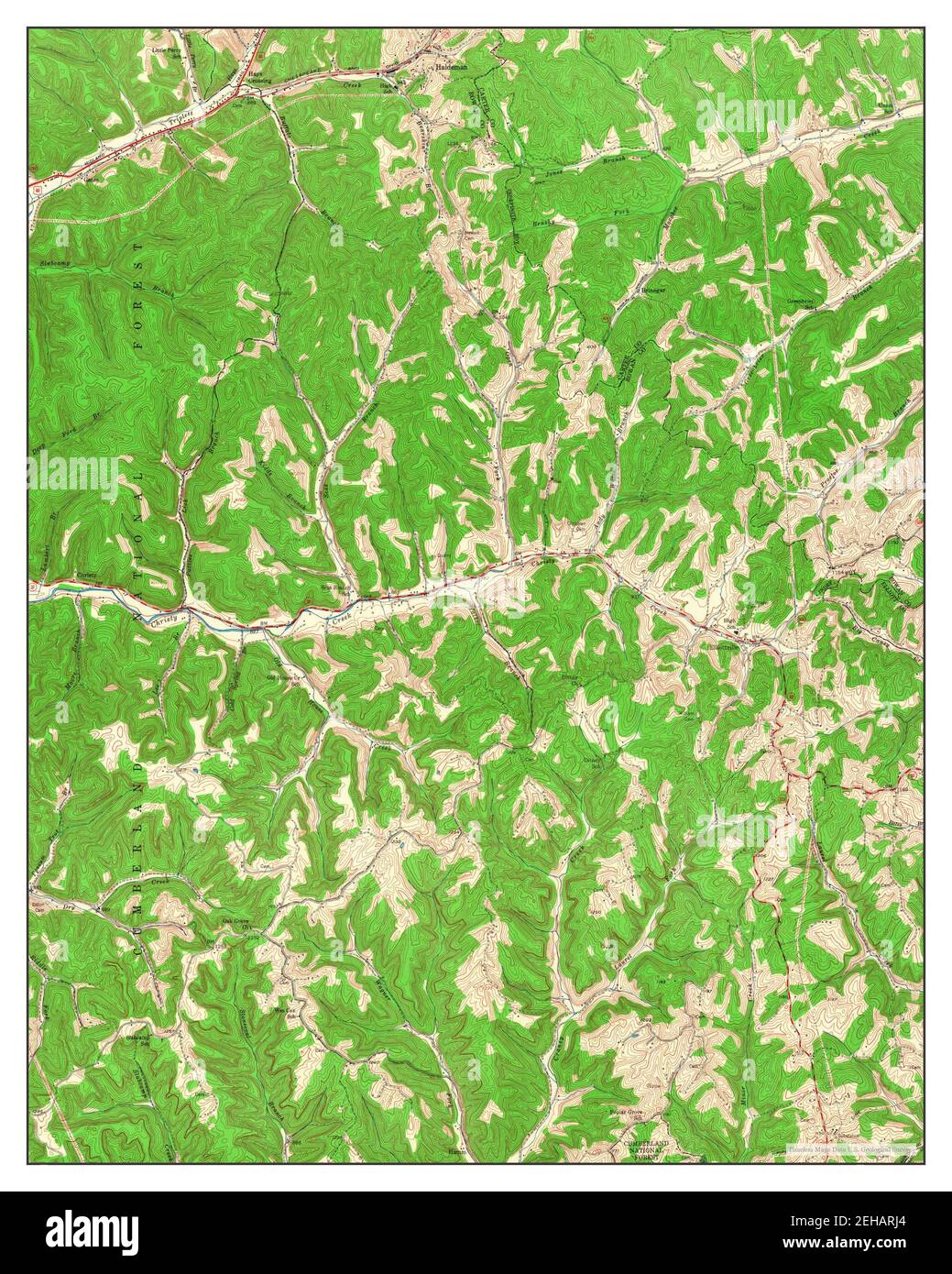 Haldeman, Kentucky, map 1953, 1:24000, United States of America by ...