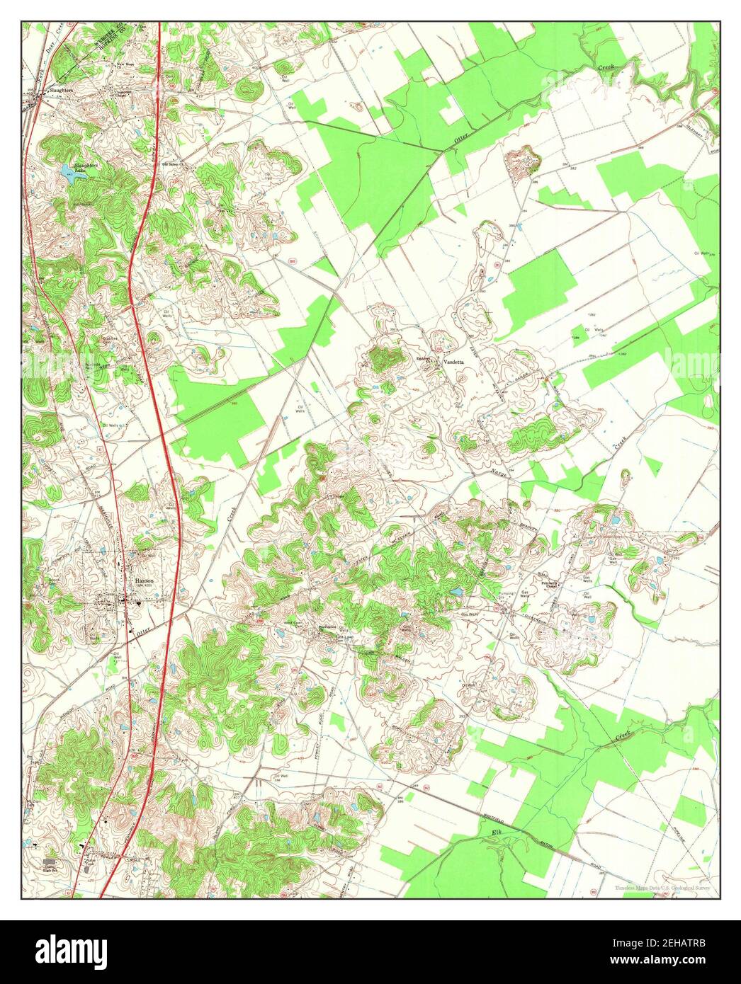 Hanson county map hi-res stock photography and images - Alamy