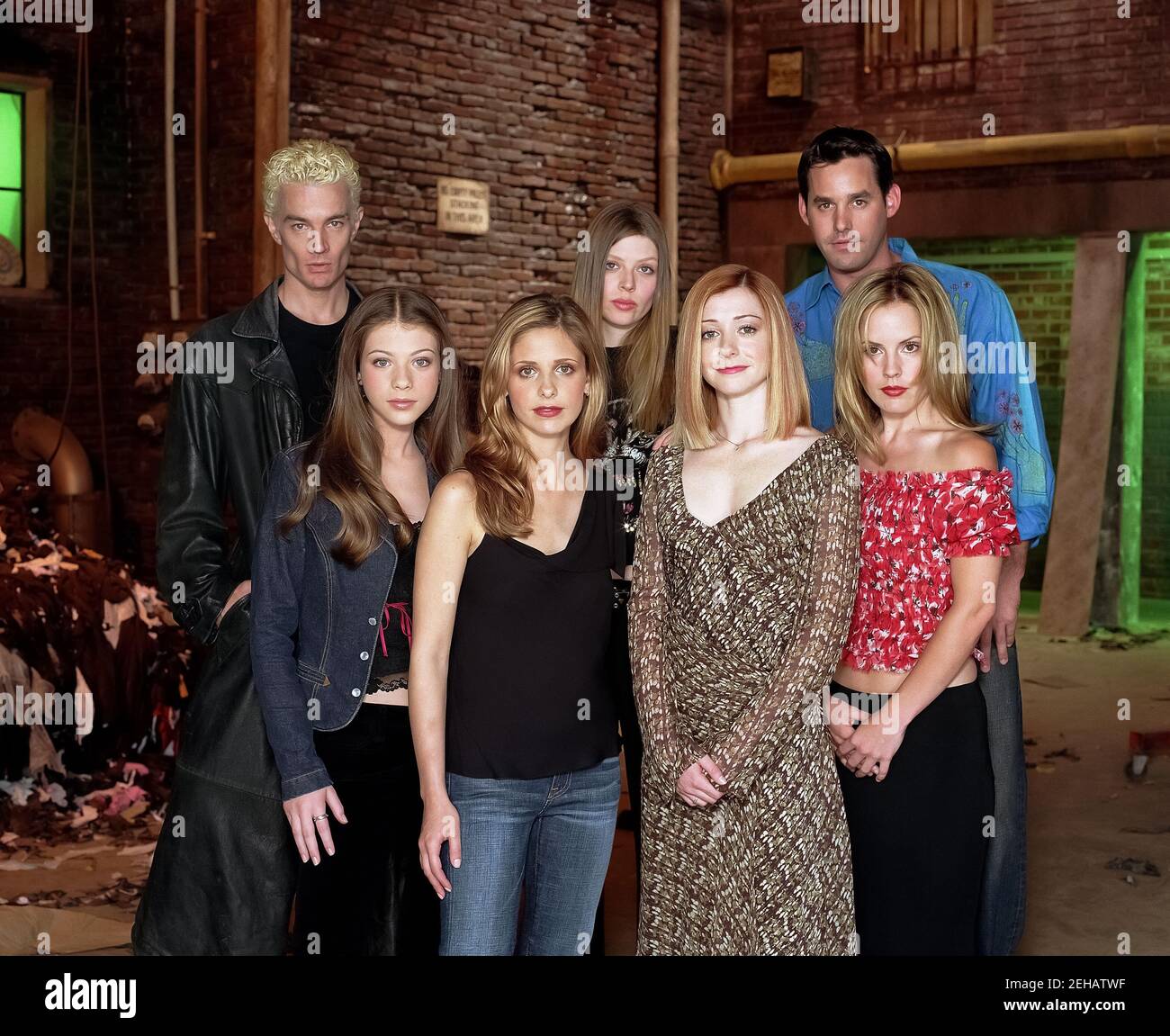 USA. Emma Caulfield Ford ,James Marsters , Seth Green , Sarah Michelle ...