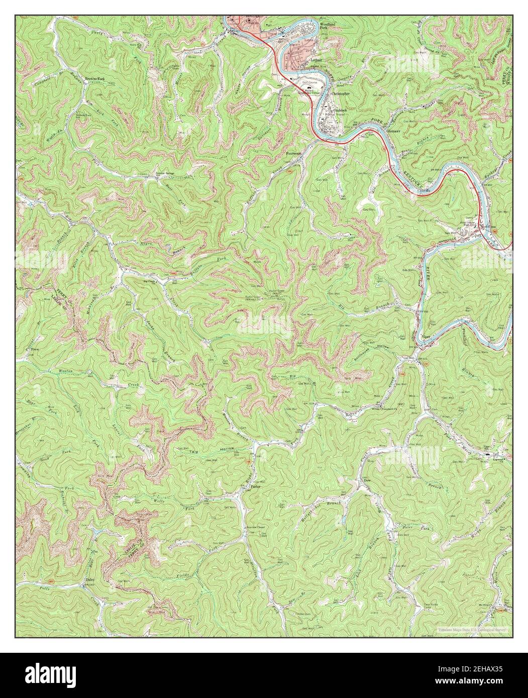 Map of hazard kentucky hi-res stock photography and images - Alamy