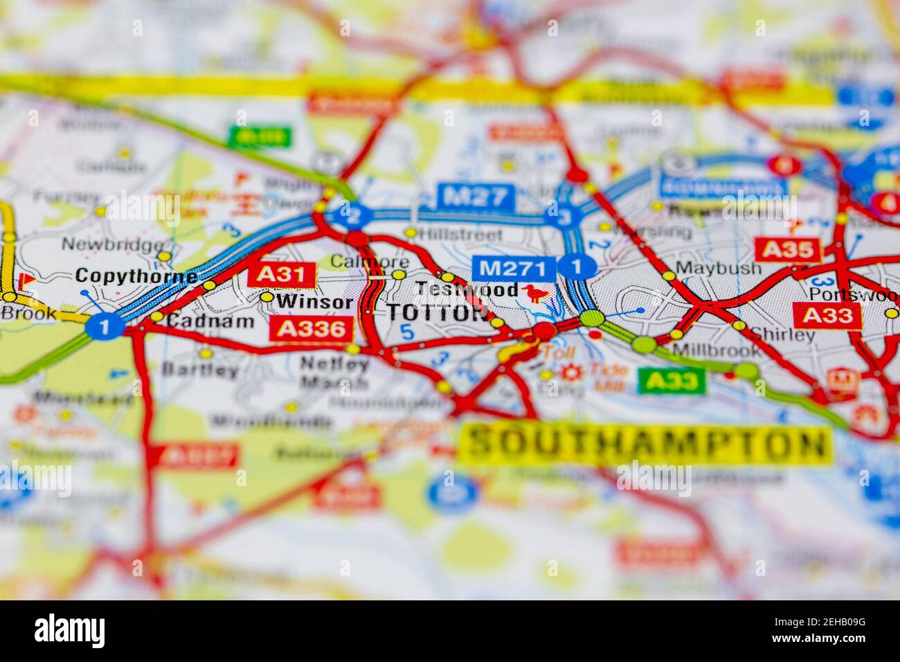 Totton map hi-res stock photography and images - Alamy