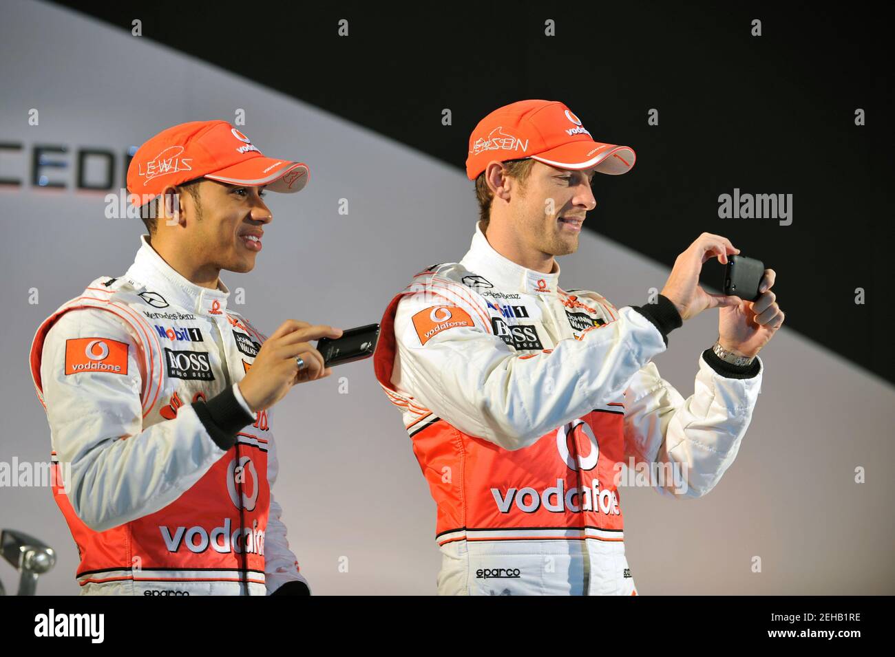 Button lewis hamilton vodafone mclaren hi-res stock photography and ...