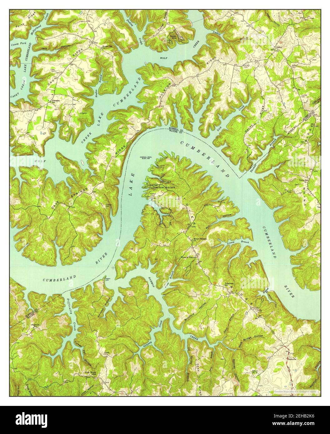 Jabez, Kentucky, map 1954, 1:24000, United States of America by ...