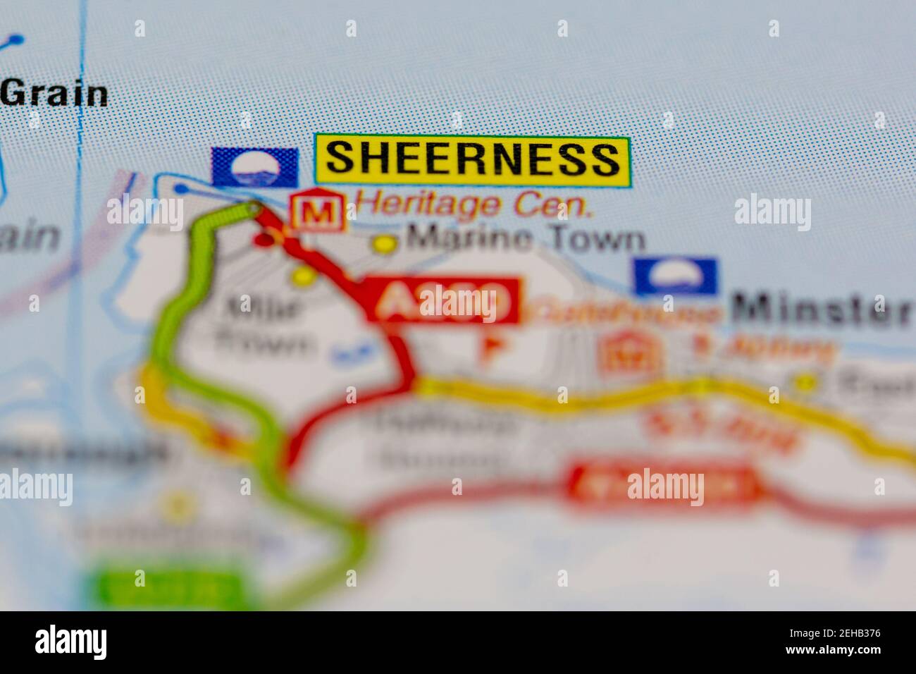 Sheerness Map High Resolution Stock Photography and Images - Alamy