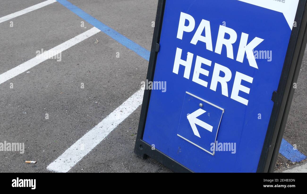 Parking lot sign as symbol of traffic difficulties and transportation ...
