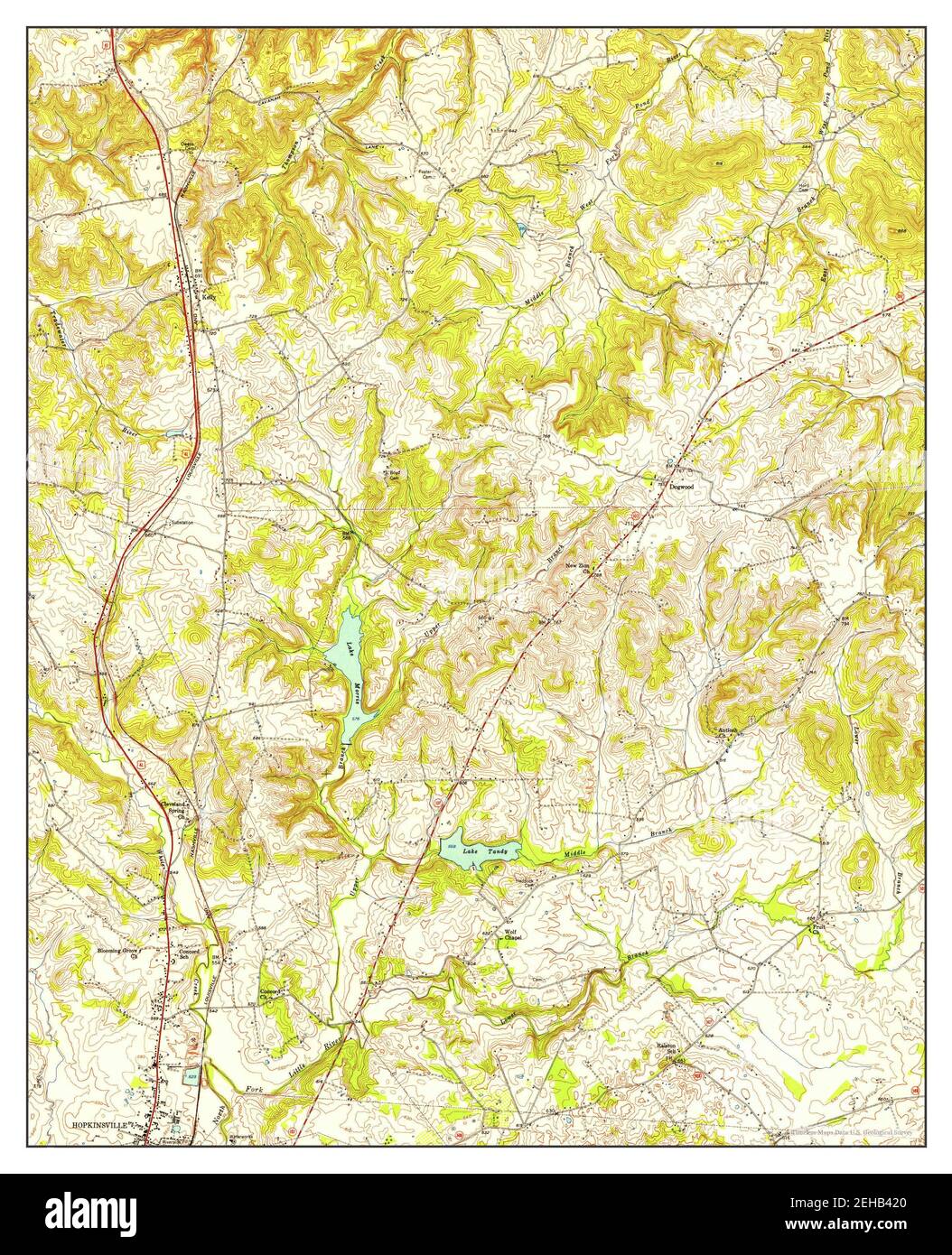 Kelly, Kentucky, map 1952, 1:24000, United States of America by ...