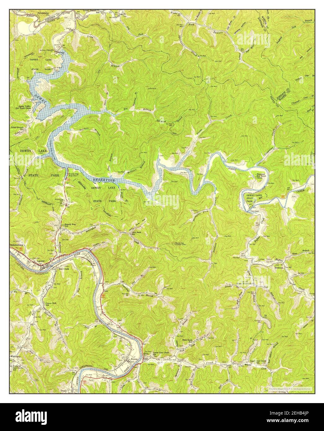 Lancer, Kentucky, map 1954, 1:24000, United States of America by ...
