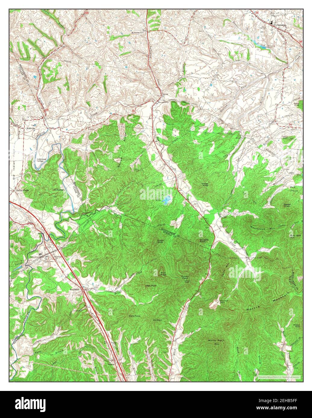 Levee, Kentucky, map 1965, 1:24000, United States of America by ...