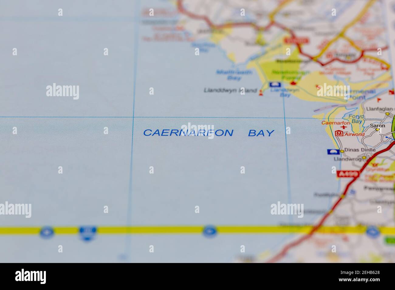 Map of caernarfon bay hi-res stock photography and images - Alamy