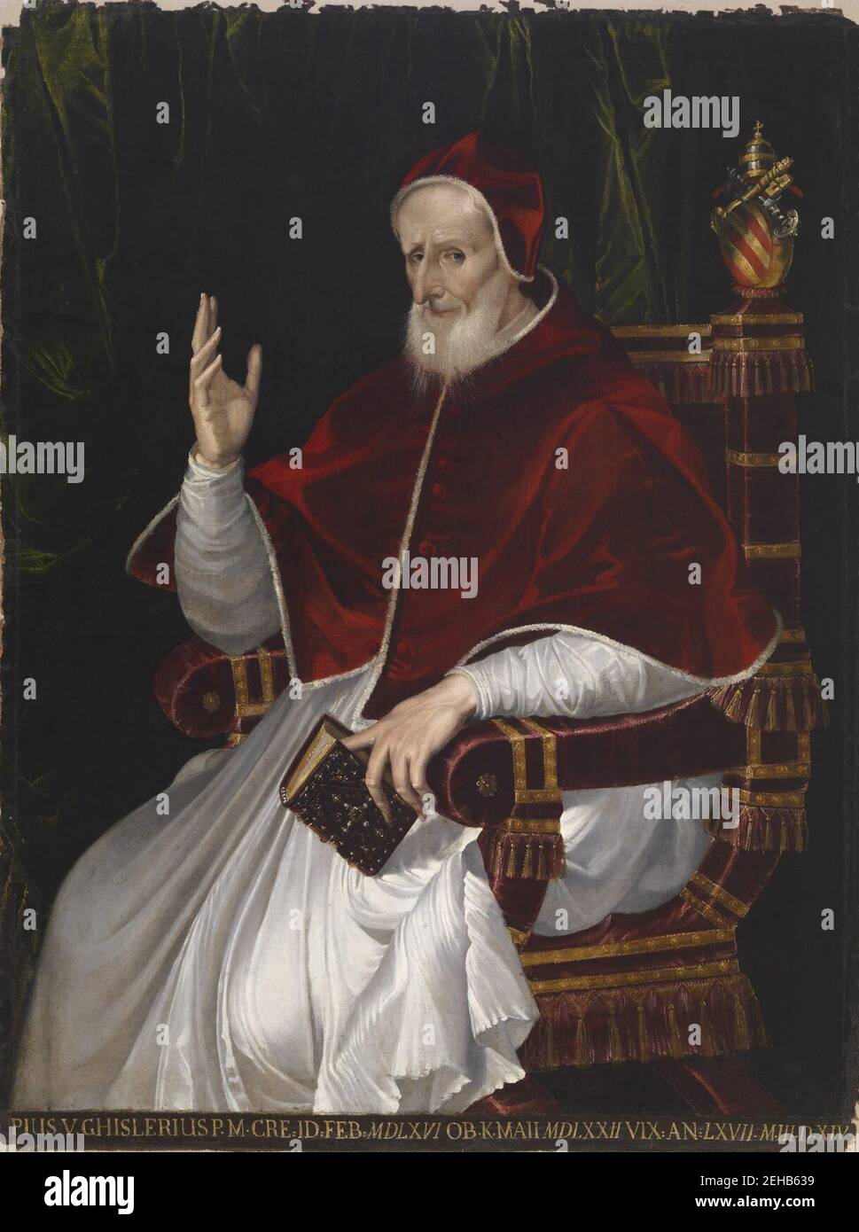 Bartolomeo Passarotti - Portrait of Pope Pius V Stock Photo - Alamy