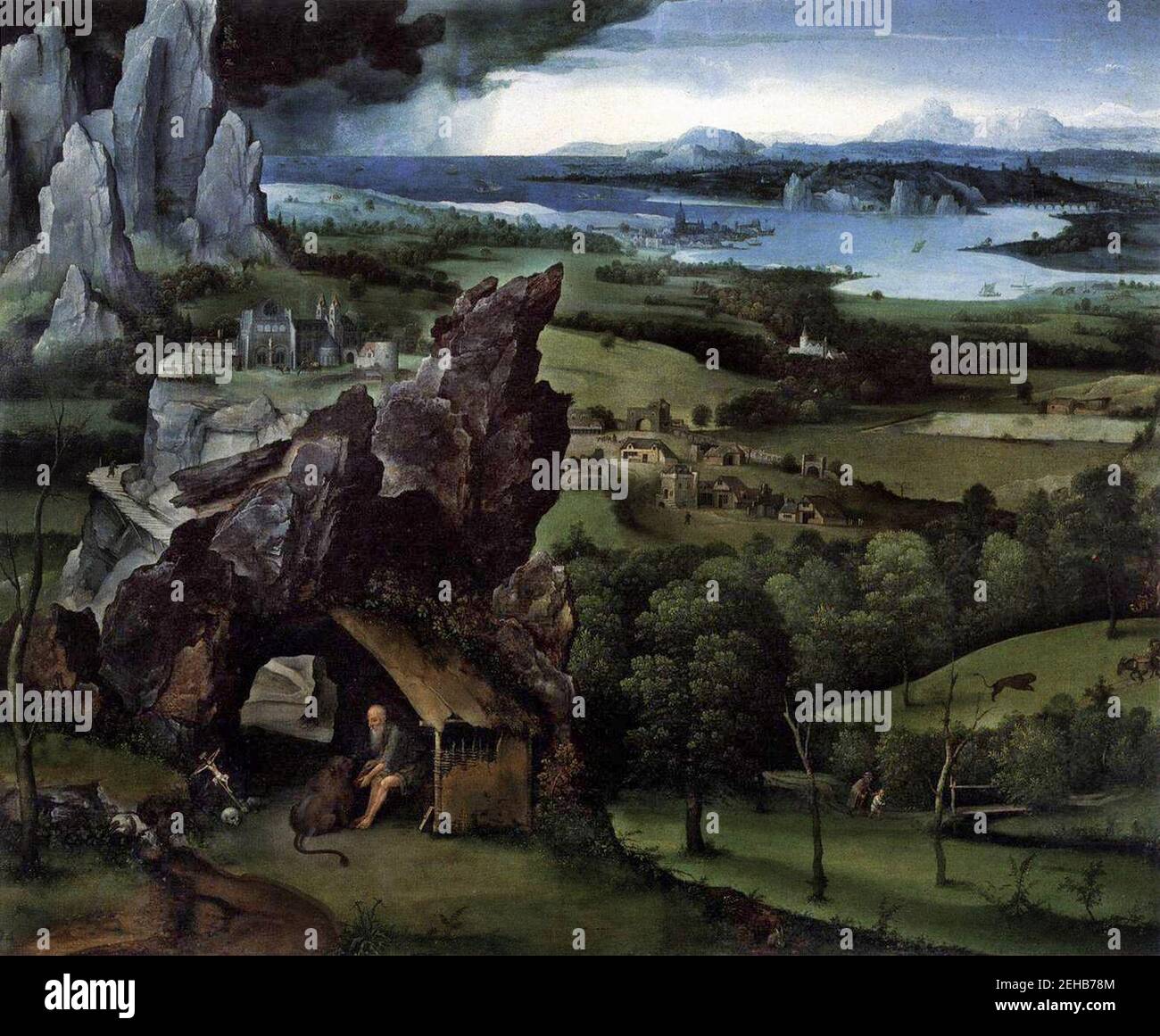 Joachim Patinir - Landscape with St Jerome Stock Photo - Alamy