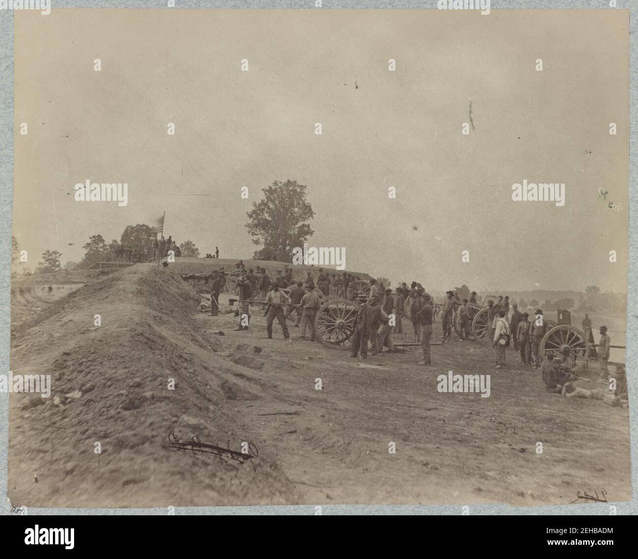 Outer line of Confederate fortifications, in front of Petersburg, Va ...