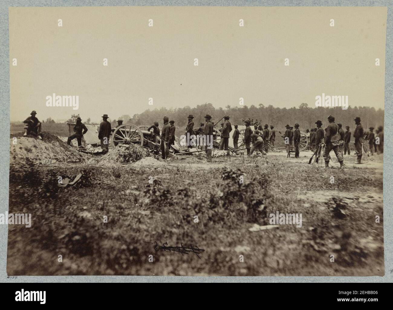 Outer line of Confederate fortifications, in front of Petersburg, Va ...
