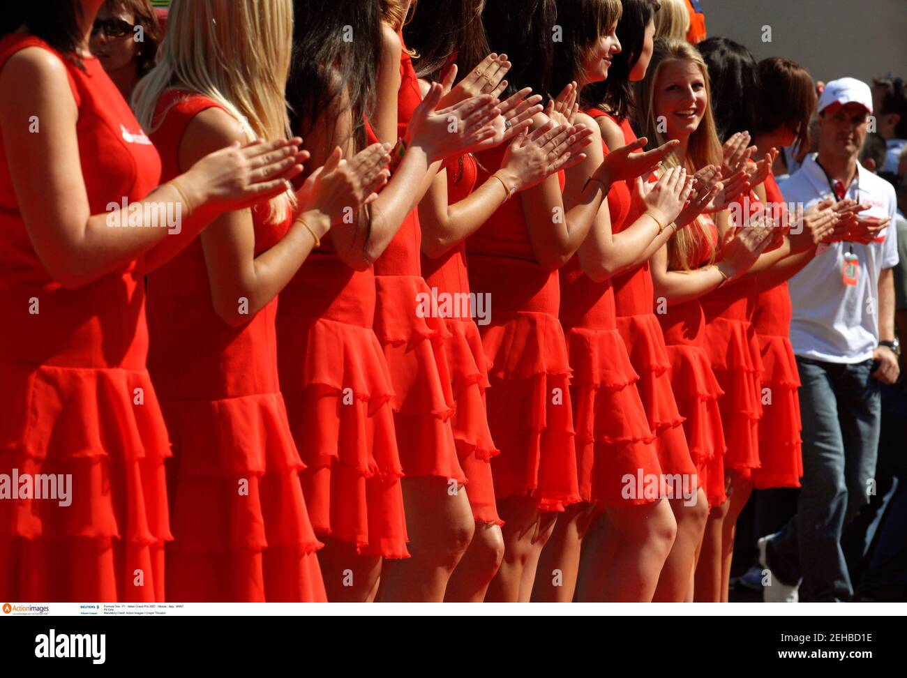 Pit girls grand prix hi-res stock photography and images - Alamy