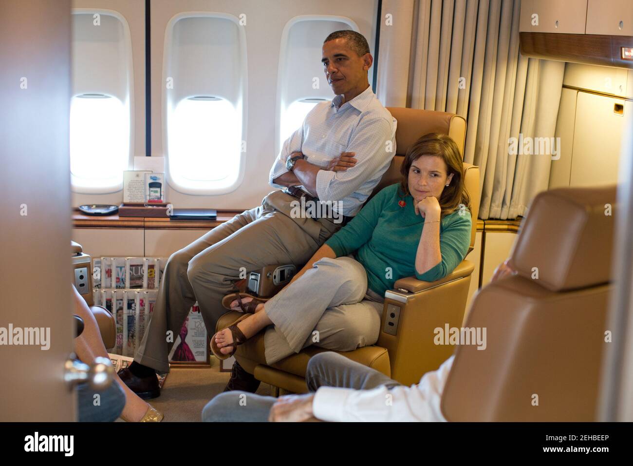 President Barack Obama talks with Deputy Chief of Staff for Operations ...