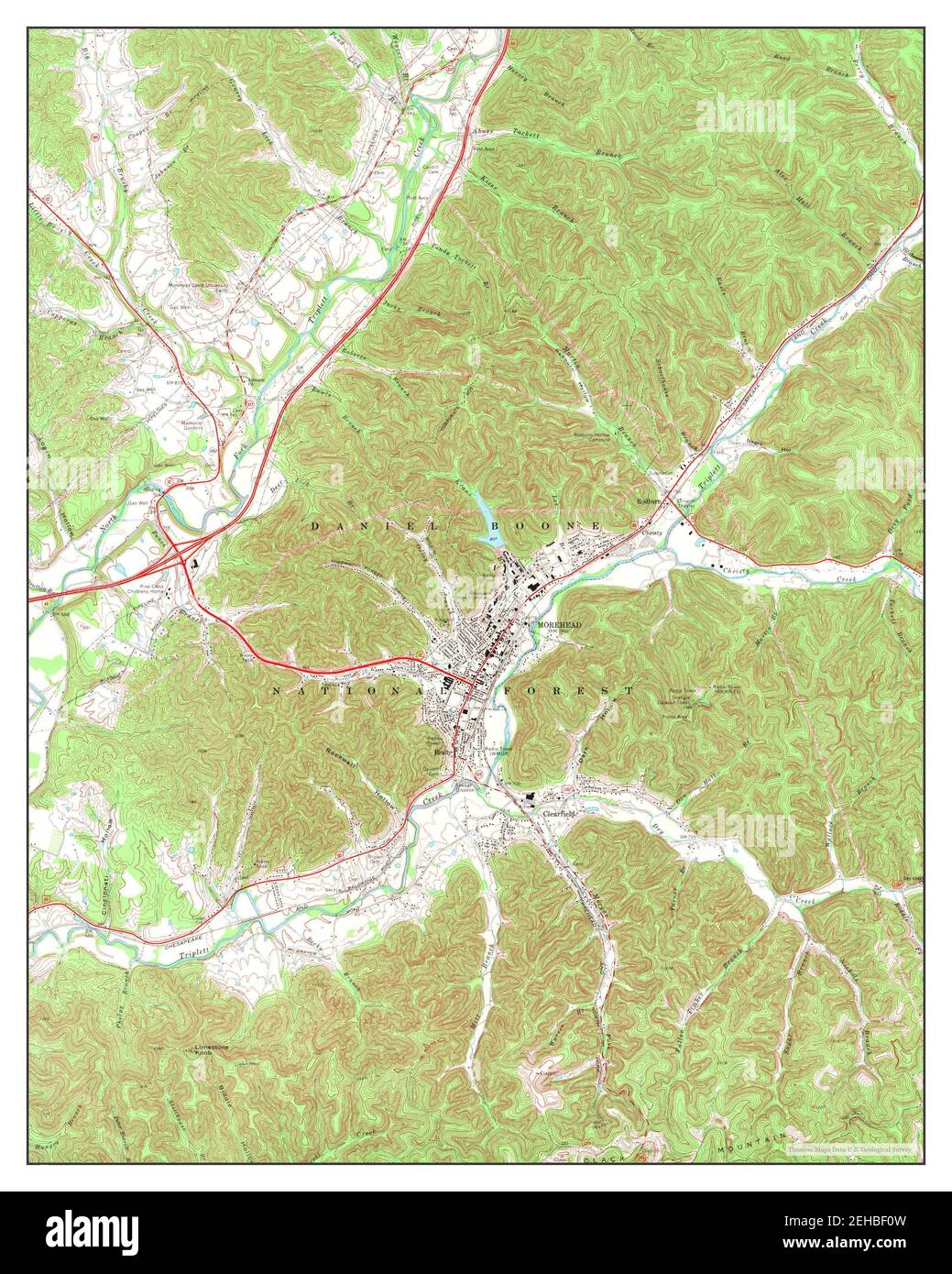 Map of morehead hi-res stock photography and images - Alamy