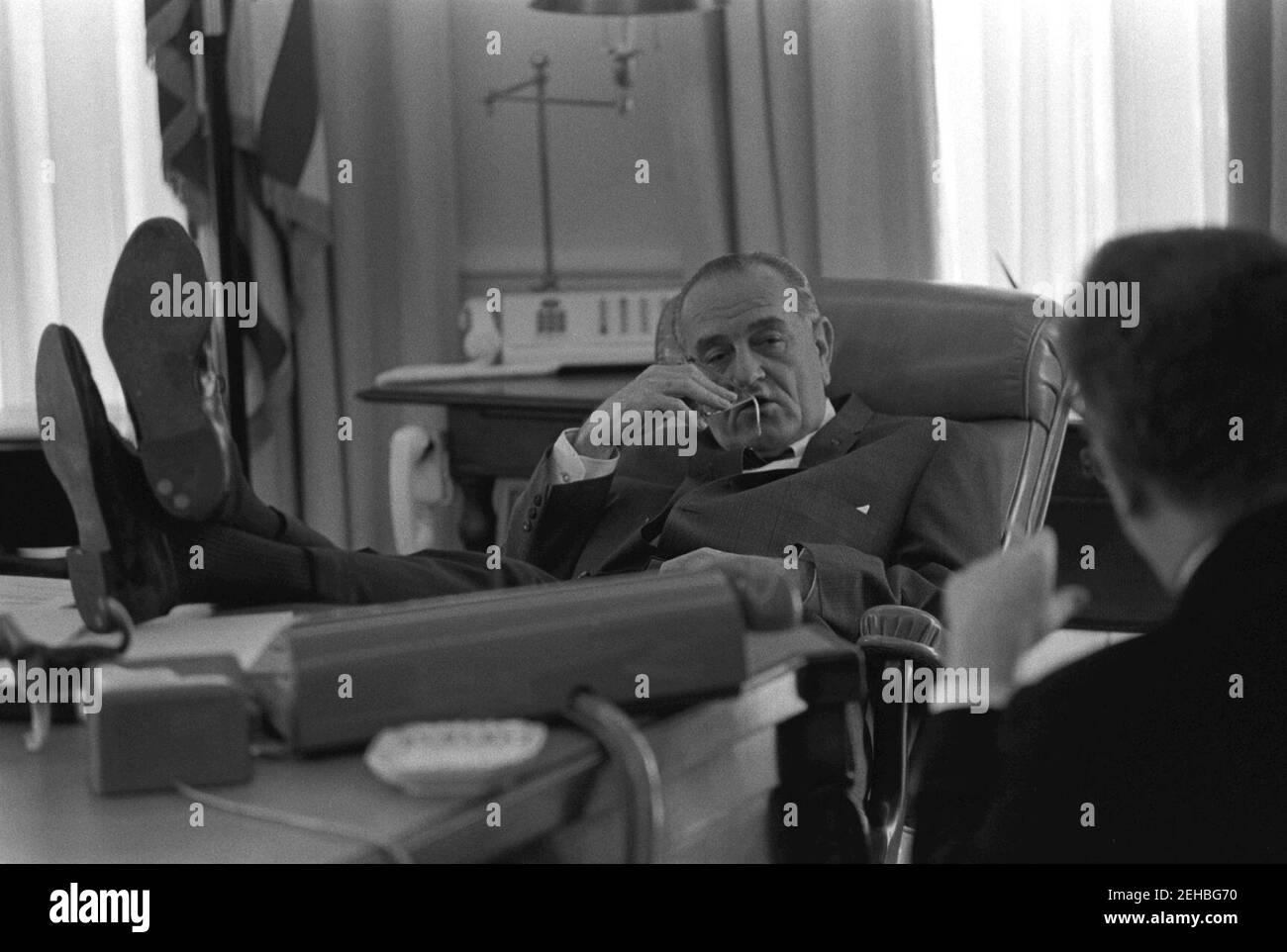 Oval Office LBJ 9 Stock Photo - Alamy