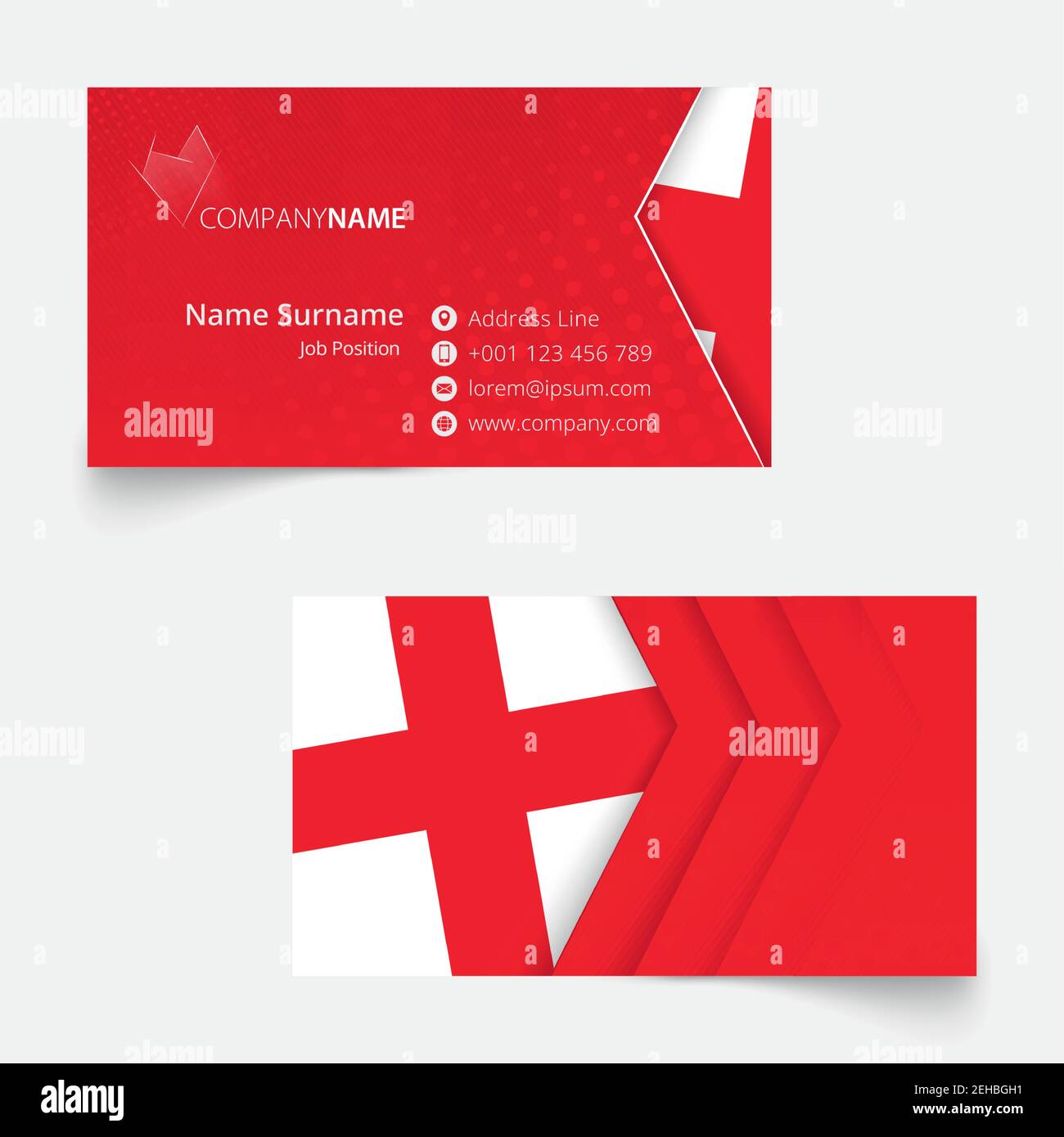England Flag Business Card, standard size (90x50 mm) business card ...