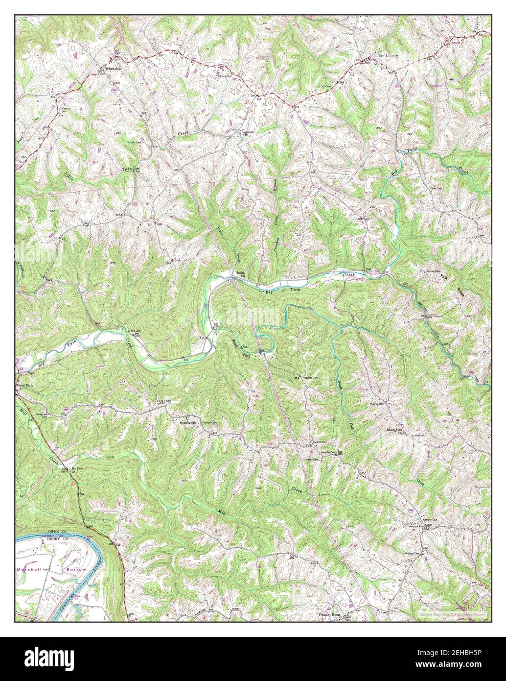 Liberty kentucky map hi-res stock photography and images - Alamy