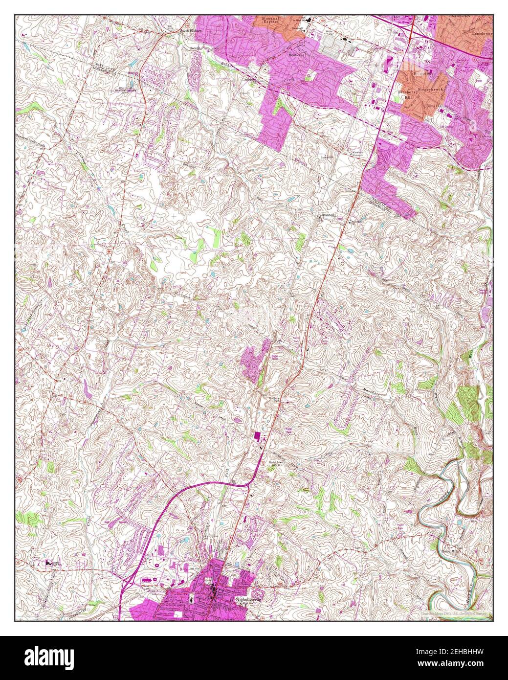 Map of nicholasville hi-res stock photography and images - Alamy