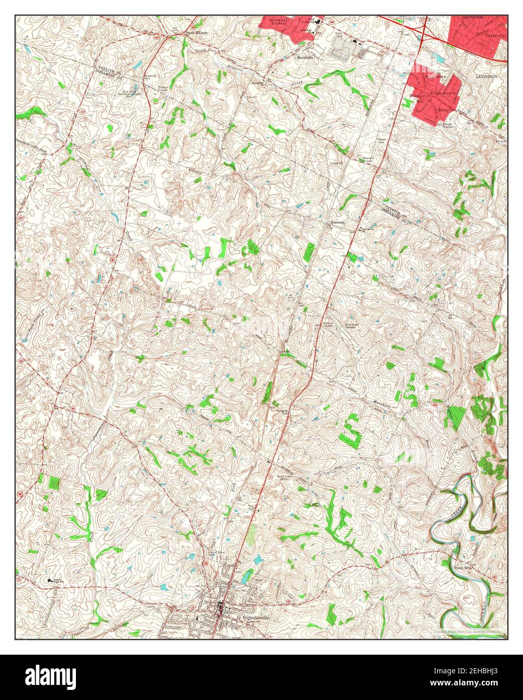Map of nicholasville hi-res stock photography and images - Alamy