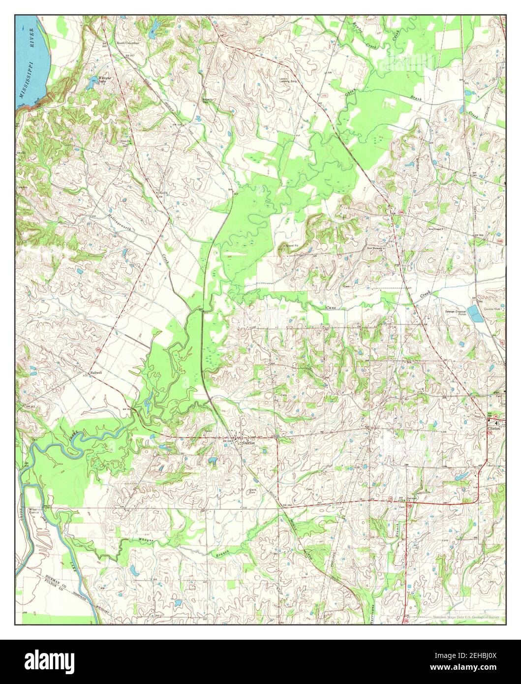 Oakton, Kentucky, map 1970, 1:24000, United States of America by ...