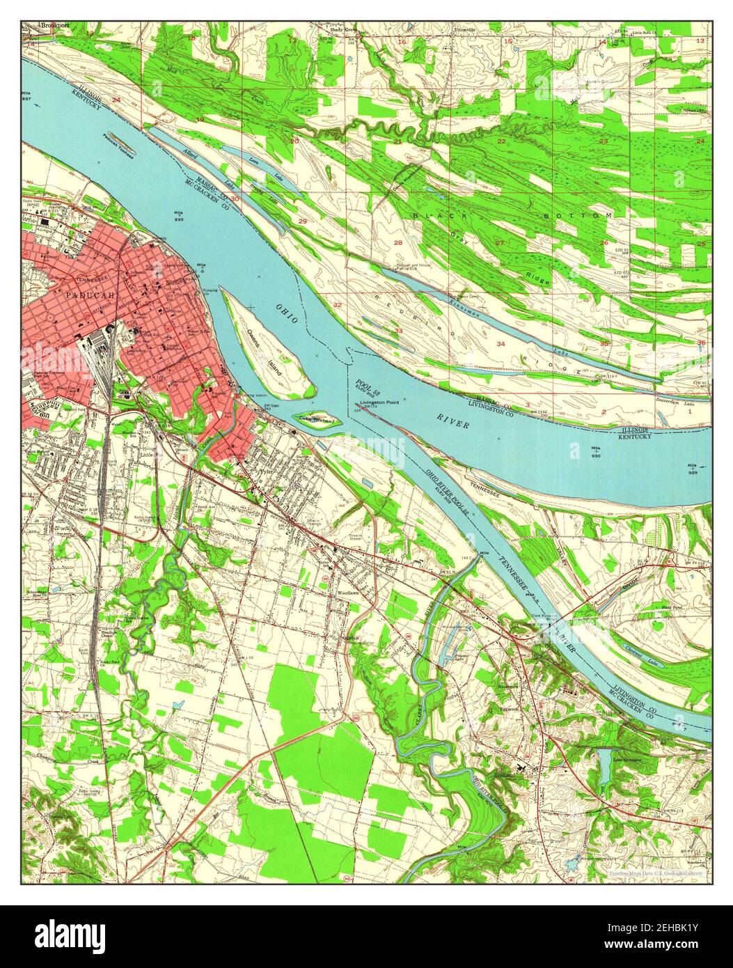 Paducah map hi-res stock photography and images - Alamy